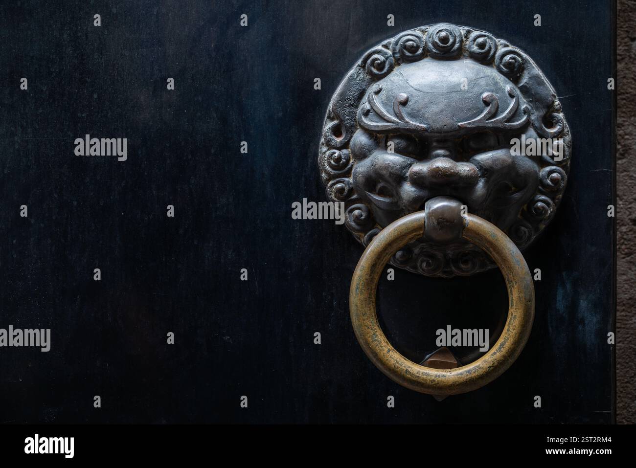 Traditional Chinese Door Handles close-up view Stock Photo - Alamy