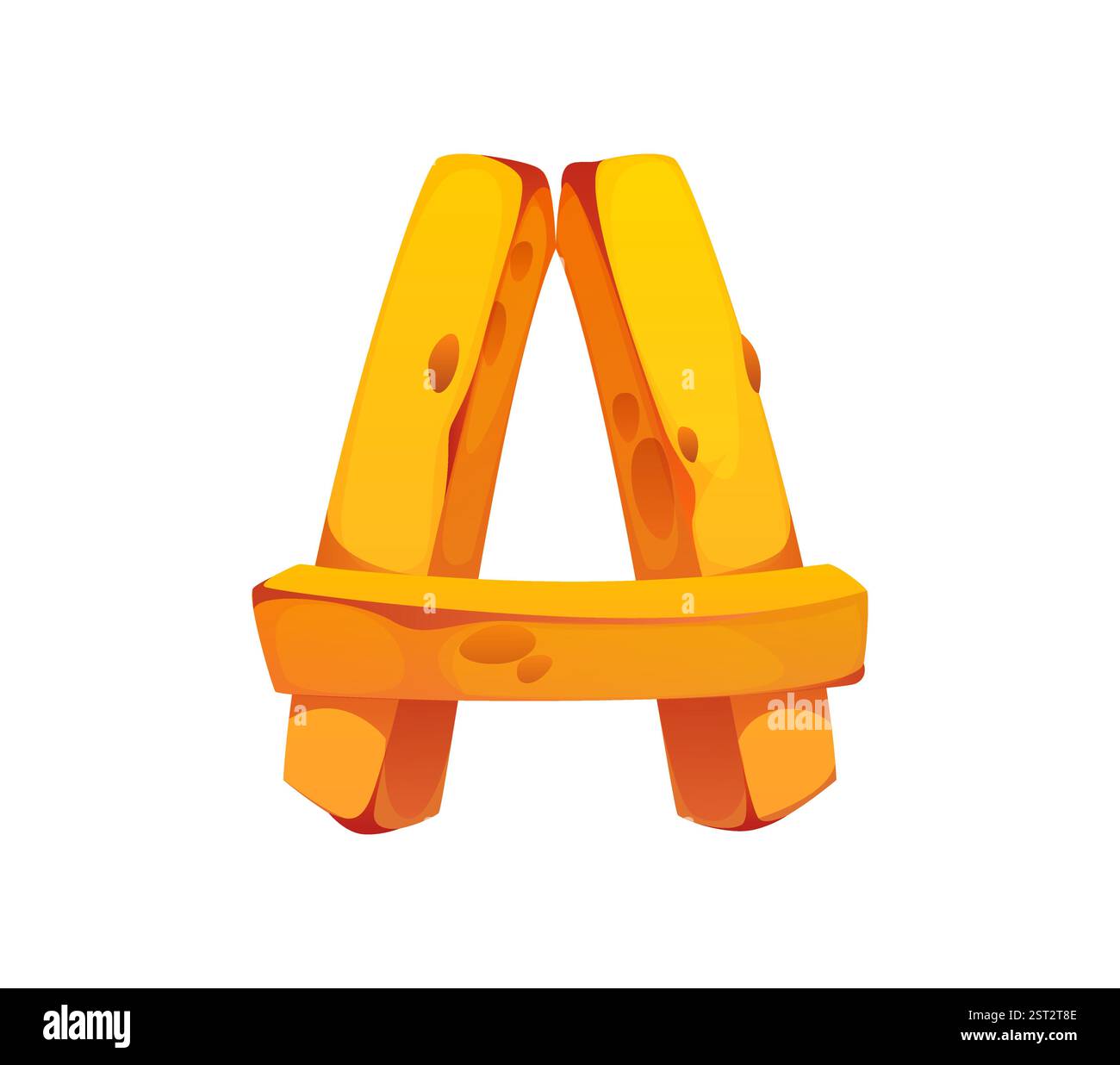 Fast food french fries meal alphabet font letter A. Takeaway kids ABC ...