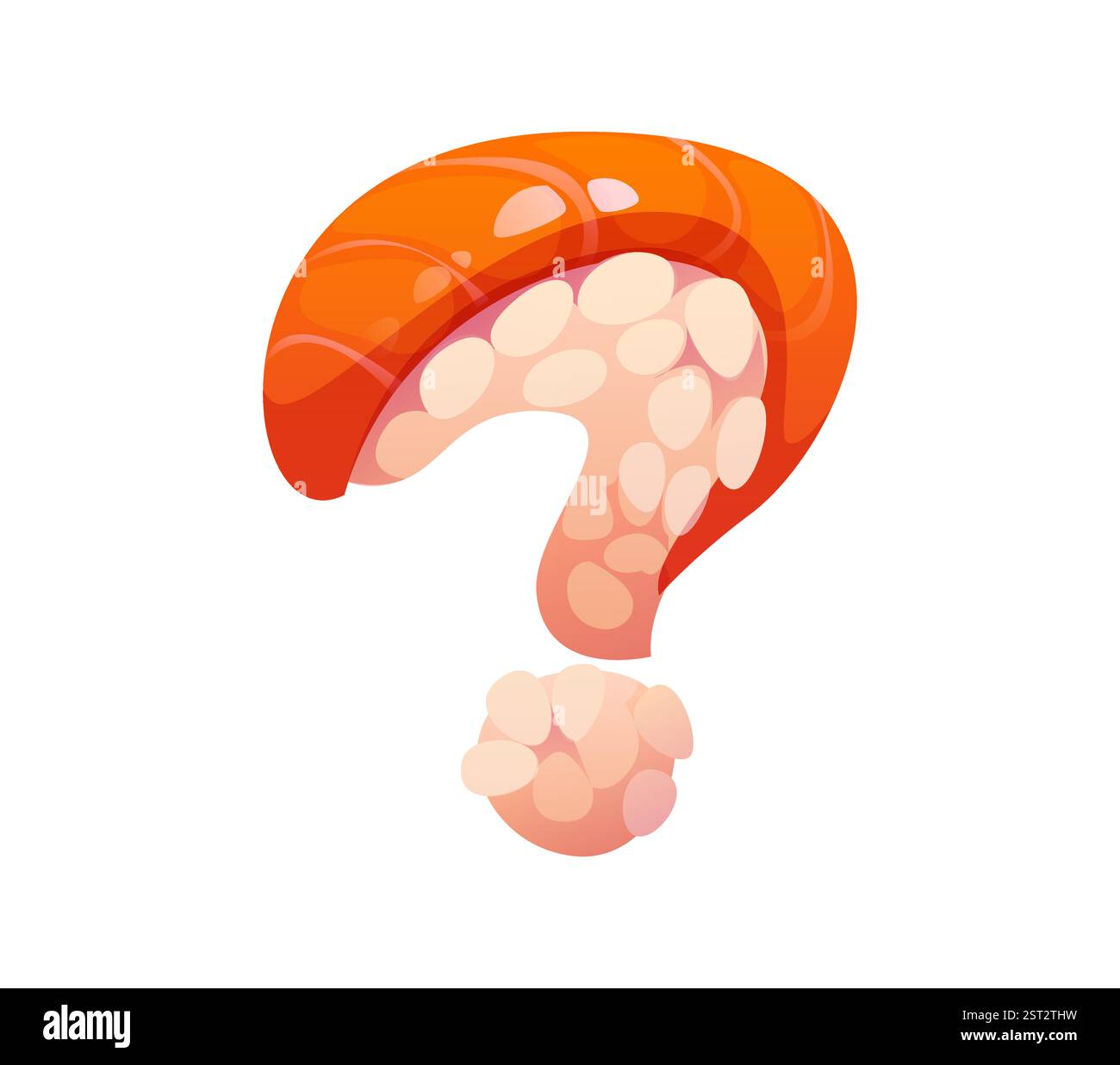 Fast food sushi meal alphabet font question mark punctuation sign ...