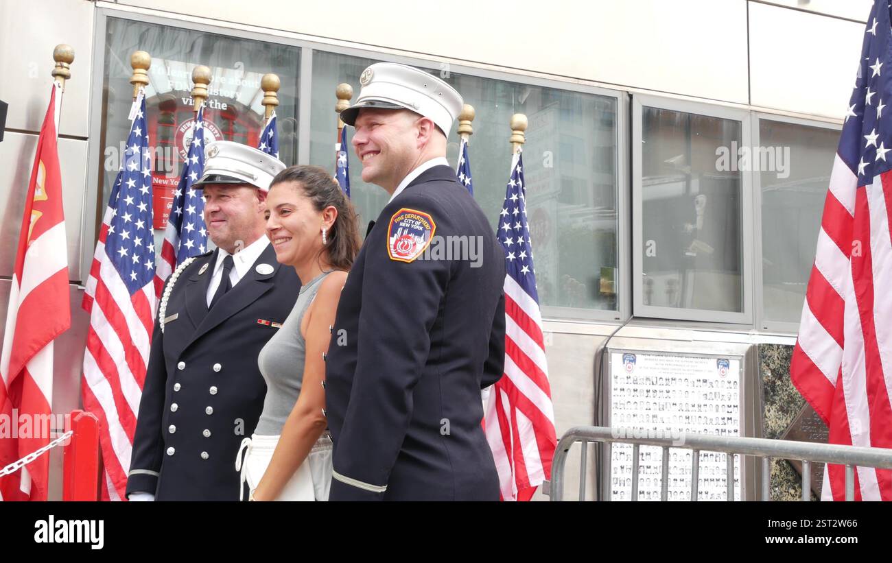 New York City, United States - 11 September 2023: Firefighters ...