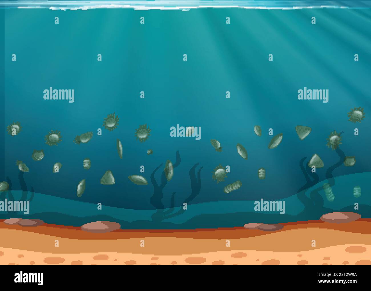 Habitat ocean floor Stock Vector Images - Alamy