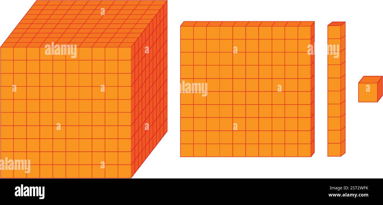 Illustration of fractions using geometric blocks Stock Vector Image ...