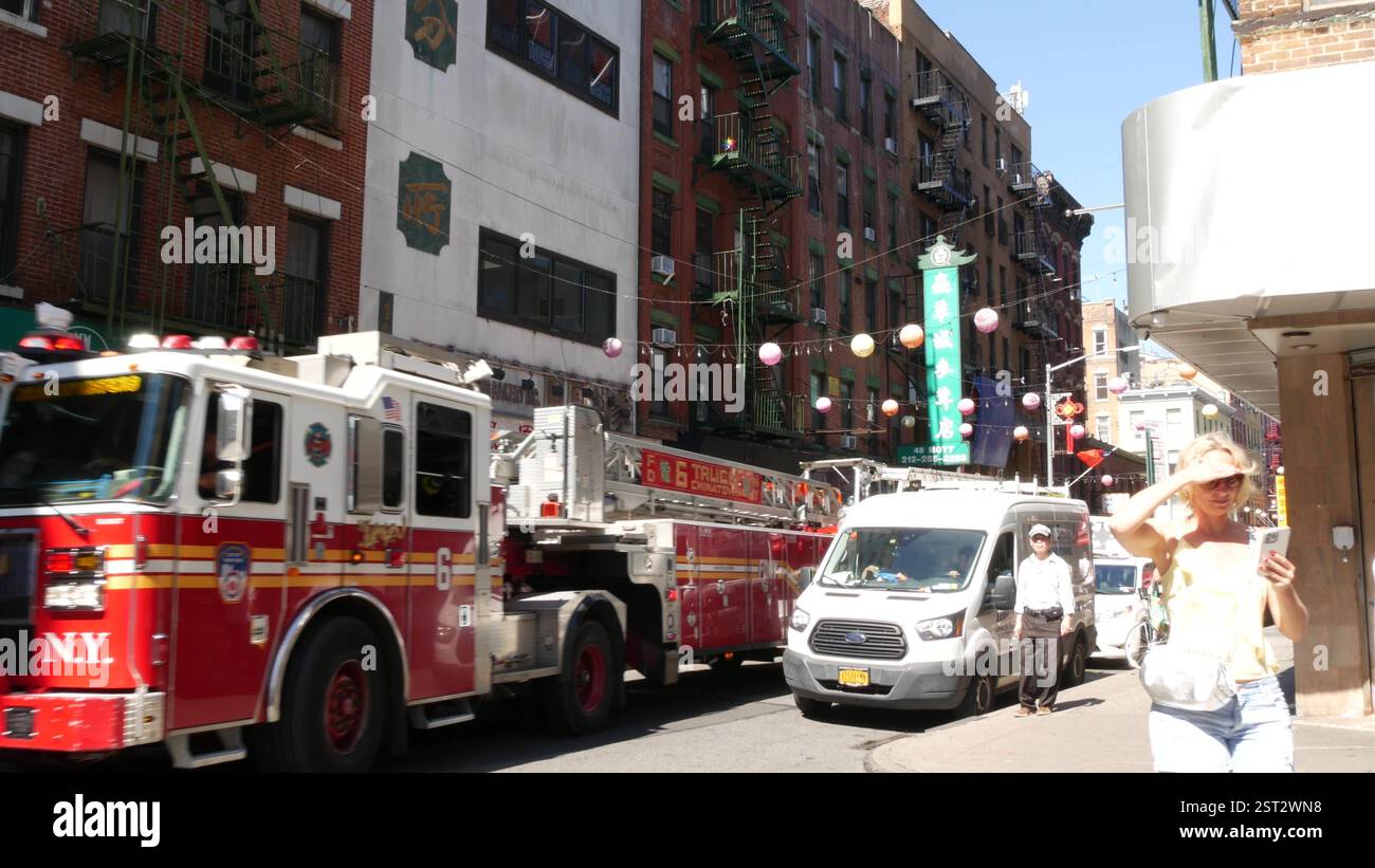 New York City, United States - 14 Sept 2023: NYFD car, USA fire ...