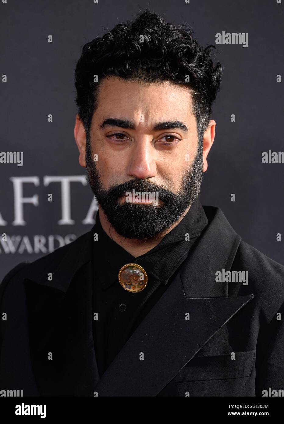 London, UK. February 16th, 2025. Dev Patel arriving at the 2025 EE ...