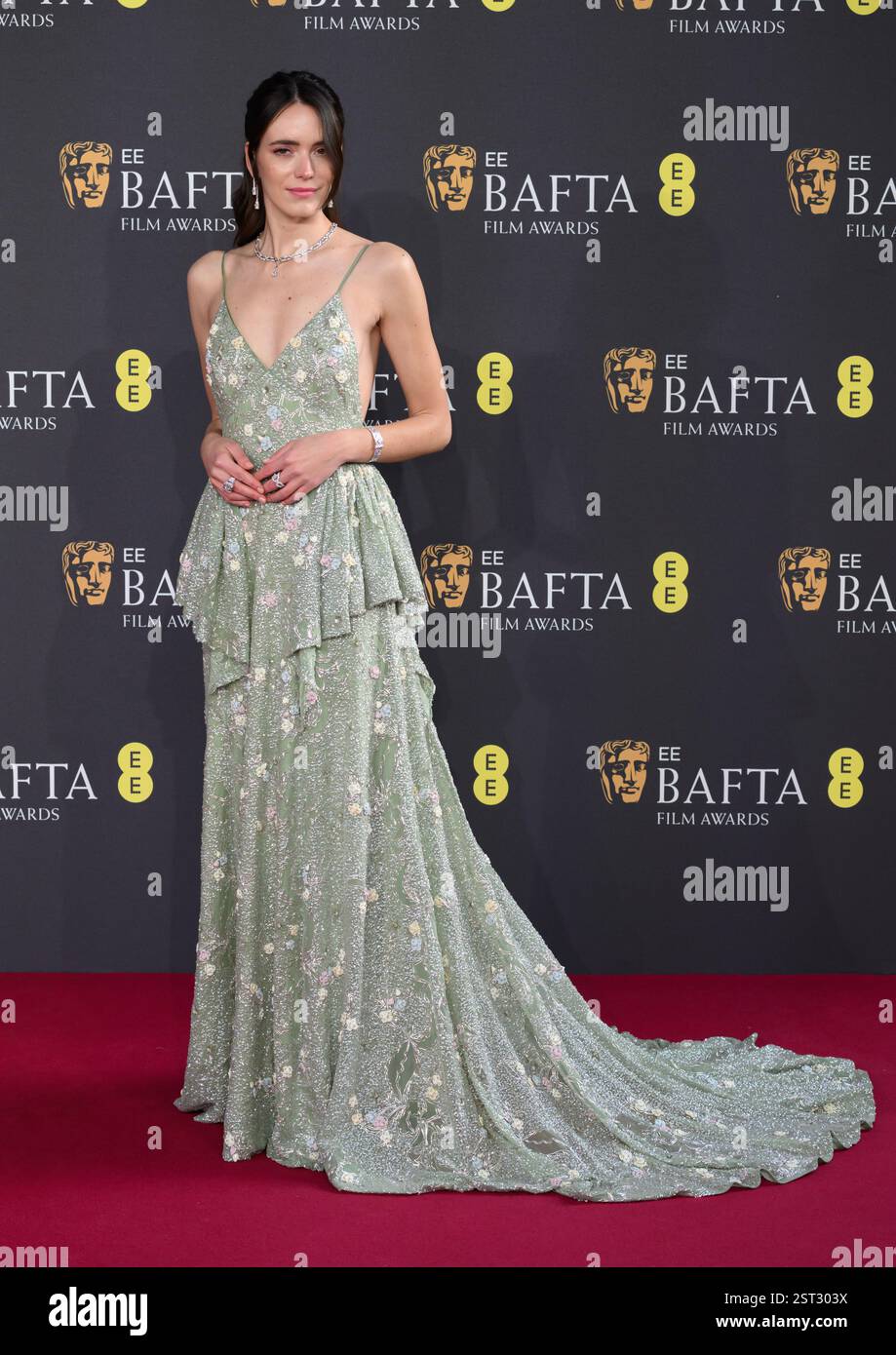 London, UK. February 16th, 2025. Stacy Martin arriving at the 2025 EE ...