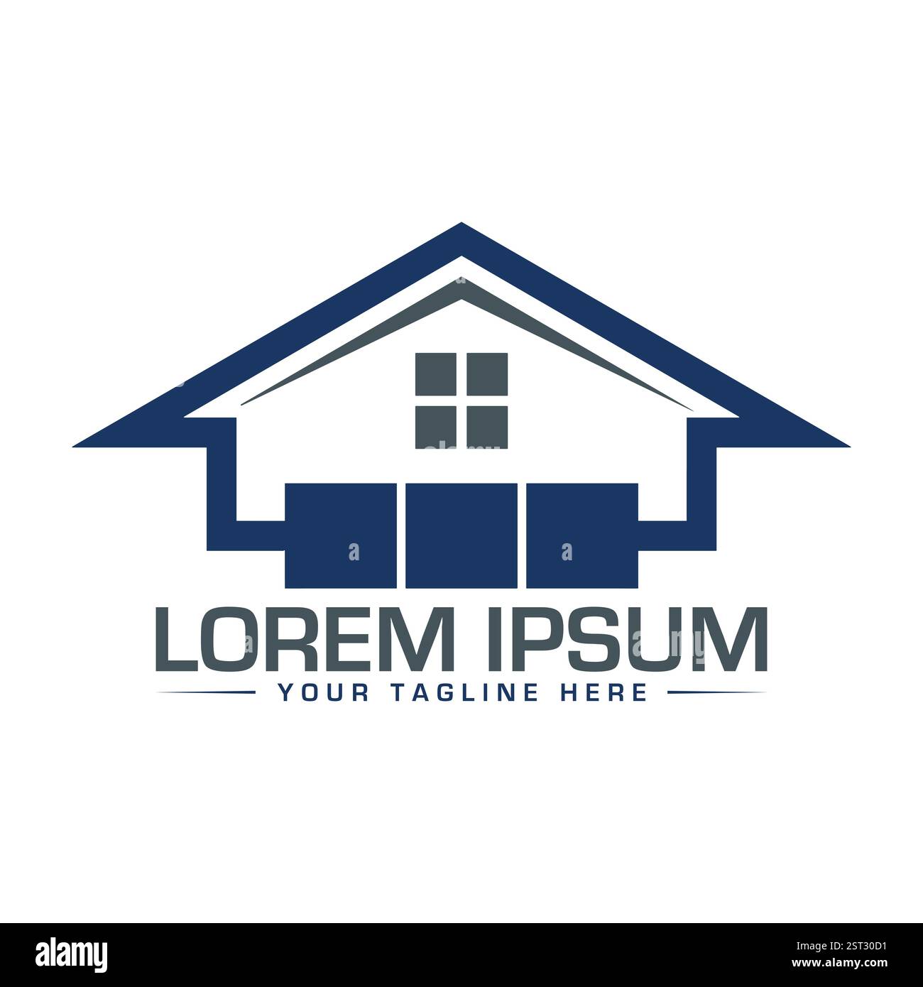 Real Estate Logo Design, Simple Real Estate Logo Design Stock Vector ...