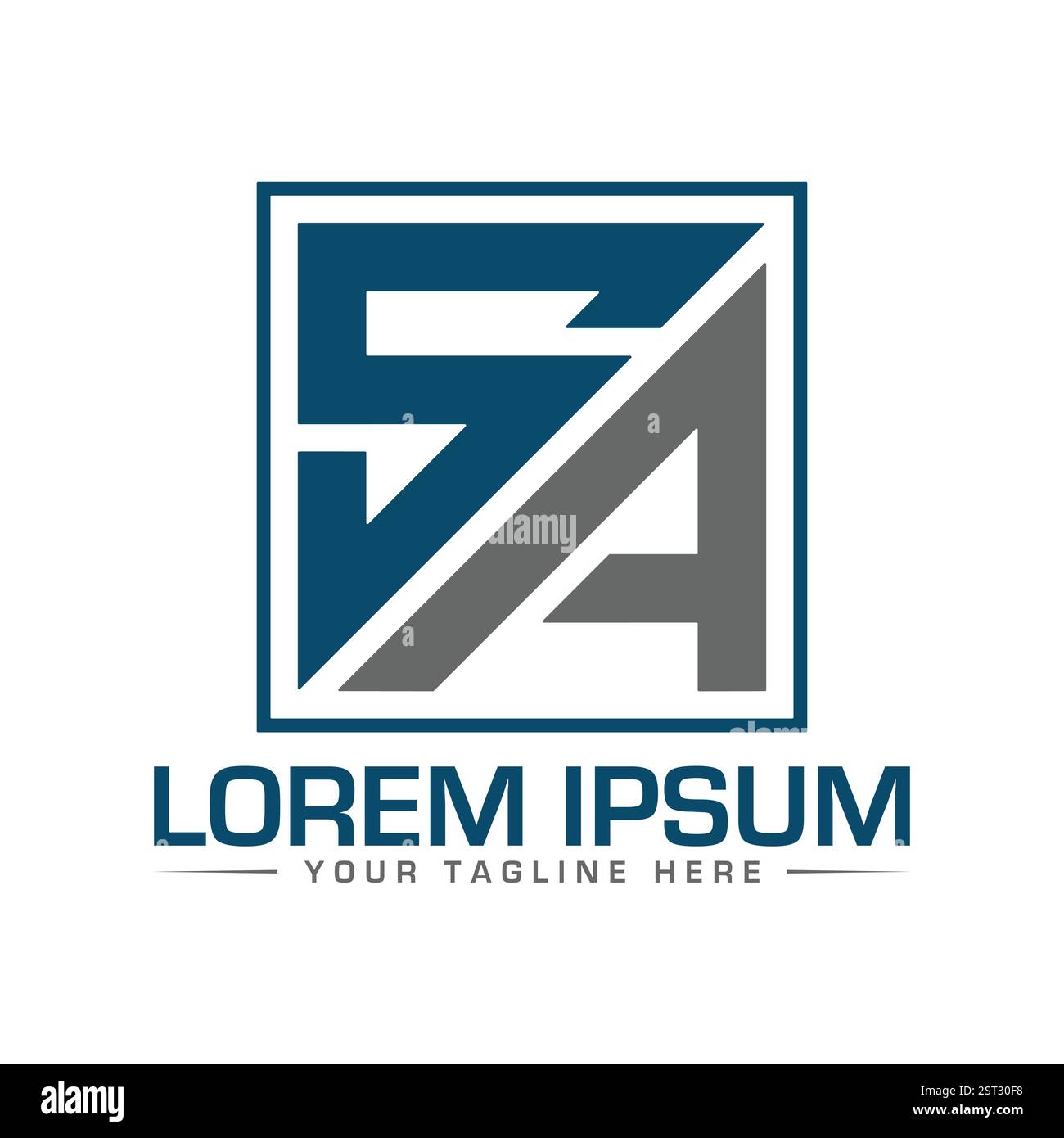 SA Letter Logo Design Stock Vector Image & Art - Alamy