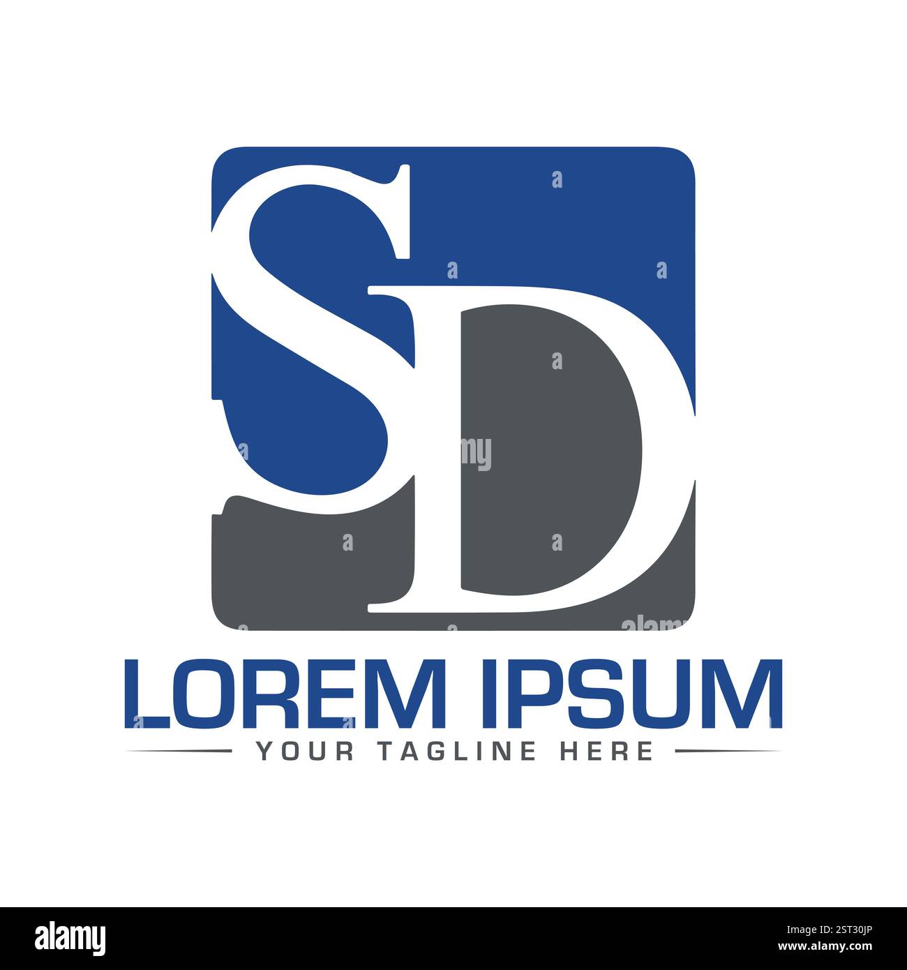 SD Letter Logo Design Stock Vector Image & Art - Alamy