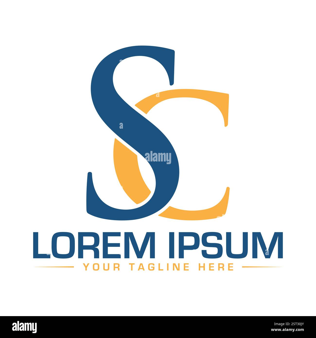 SC Letter Logo Design Stock Vector Image & Art - Alamy