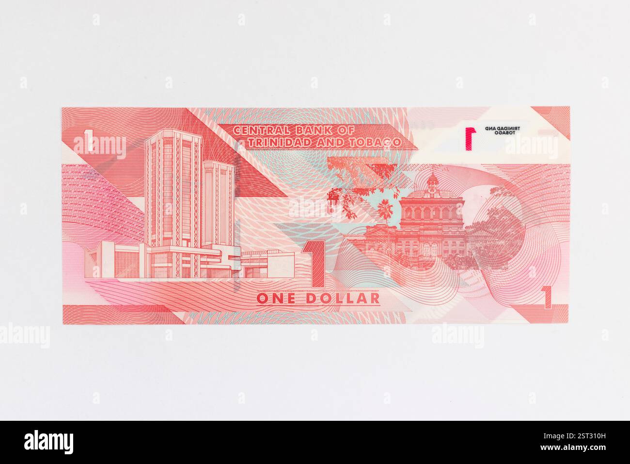 Trinidad & Tobago 1 Dollar features Eric Williams Finance Building in ...