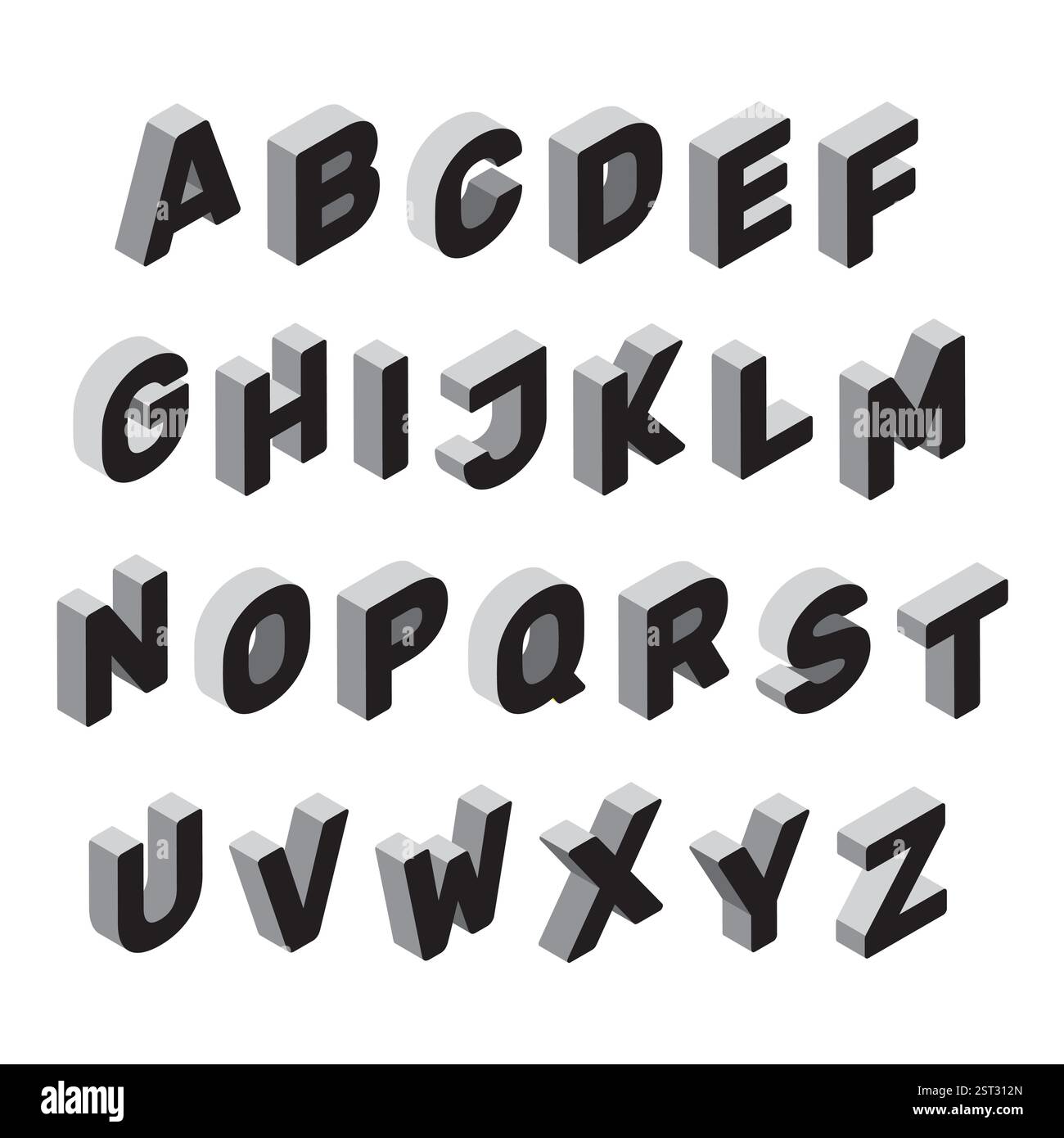 3d font hi-res stock photography and images - Alamy