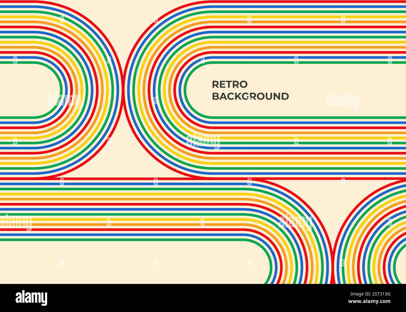 Retro style background rainbow Stock Vector Images - Alamy