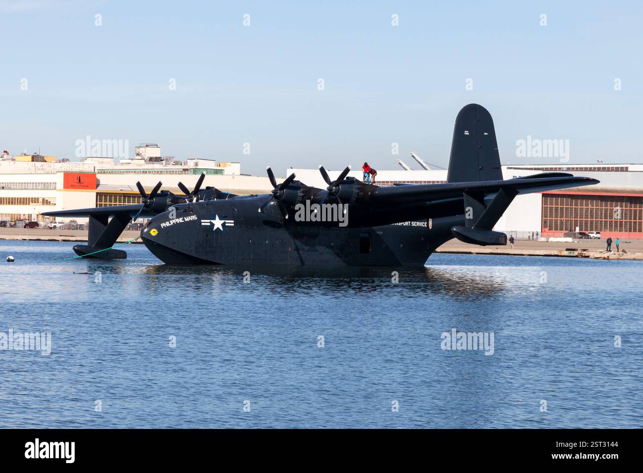 The Phillippine Mars is prepared for it's final flight while anchored ...