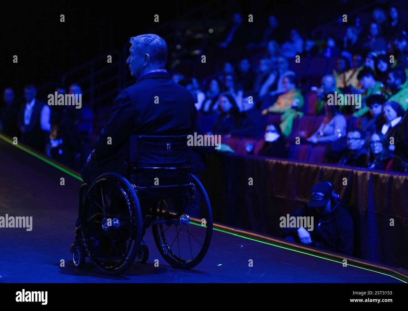 Vancouver, Canada. 16th Feb, 2025. Rick Hansen waits to speak during ...