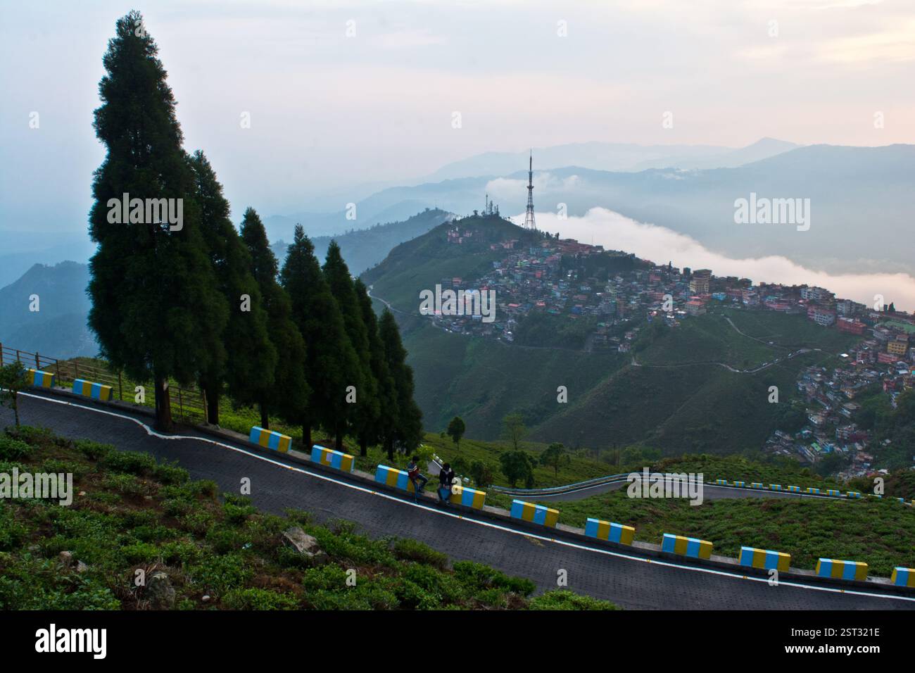 Scenic view of Kurseong Landscape Stock Photo - Alamy