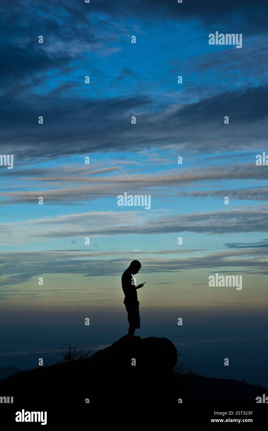 Isolated lone man hi-res stock photography and images - Alamy