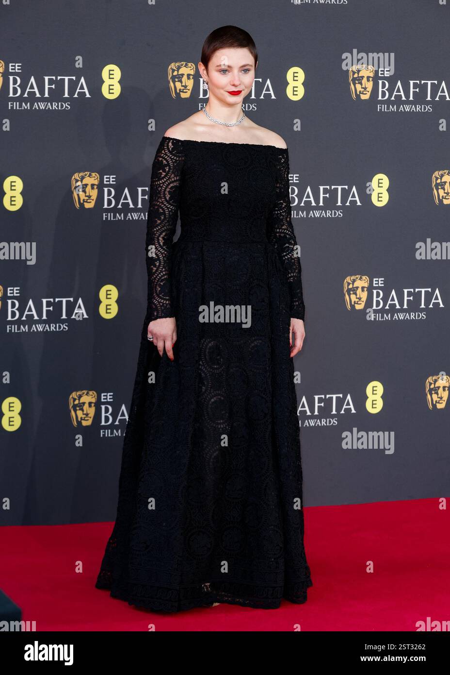 London, UK. 16th Feb, 2025. Thomasin McKenzie attends the EE BAFTA Film ...