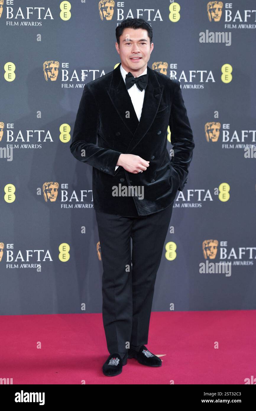 Henry Golding attending the 2025 EE BAFTA Film Awards at The Royal ...