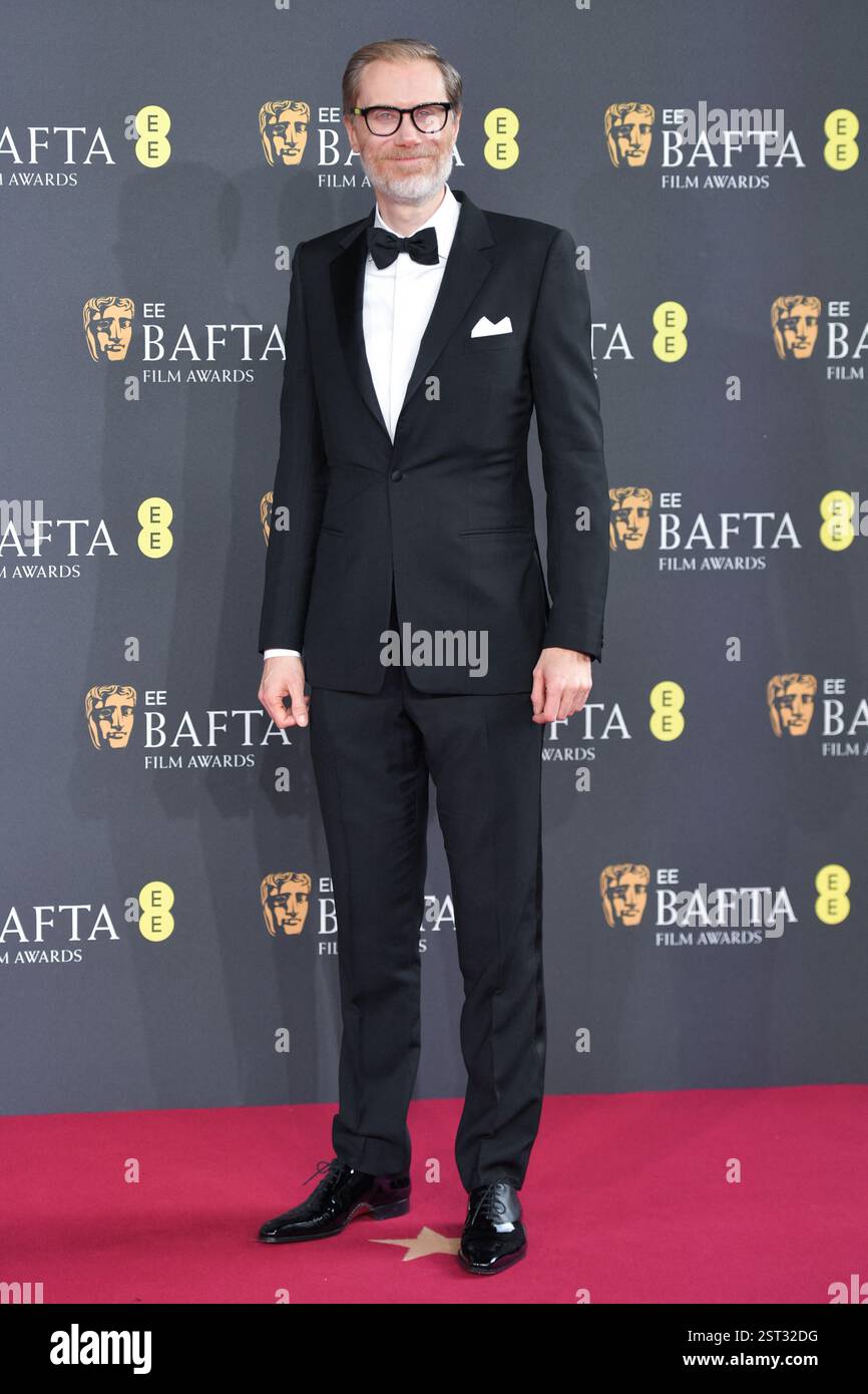 Stephen Merchant attending the 2025 EE BAFTA Film Awards at The Royal ...