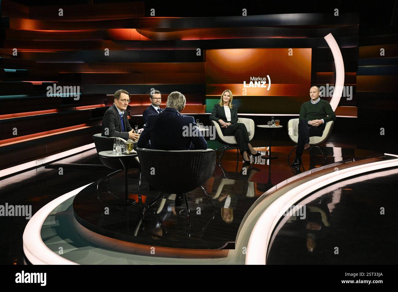 Talkrunde bei Markus Lanz , ZDF 02/25 her Karl Lauterbach, Markus Lanz ...