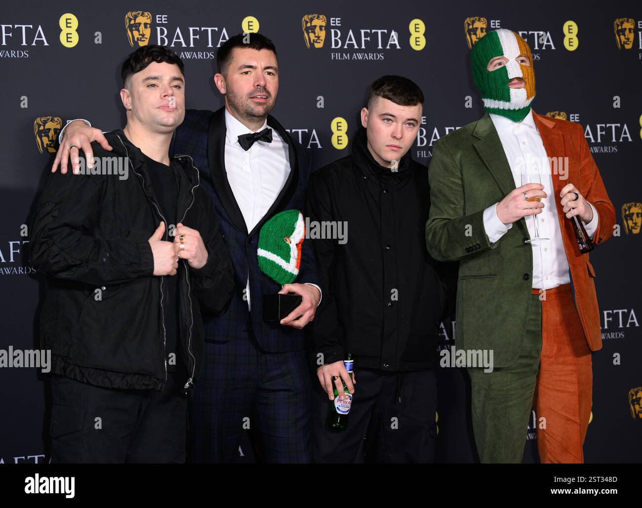 London, UK. February 16th, 2025. Kneecap and Rich Peppiatt in the ...