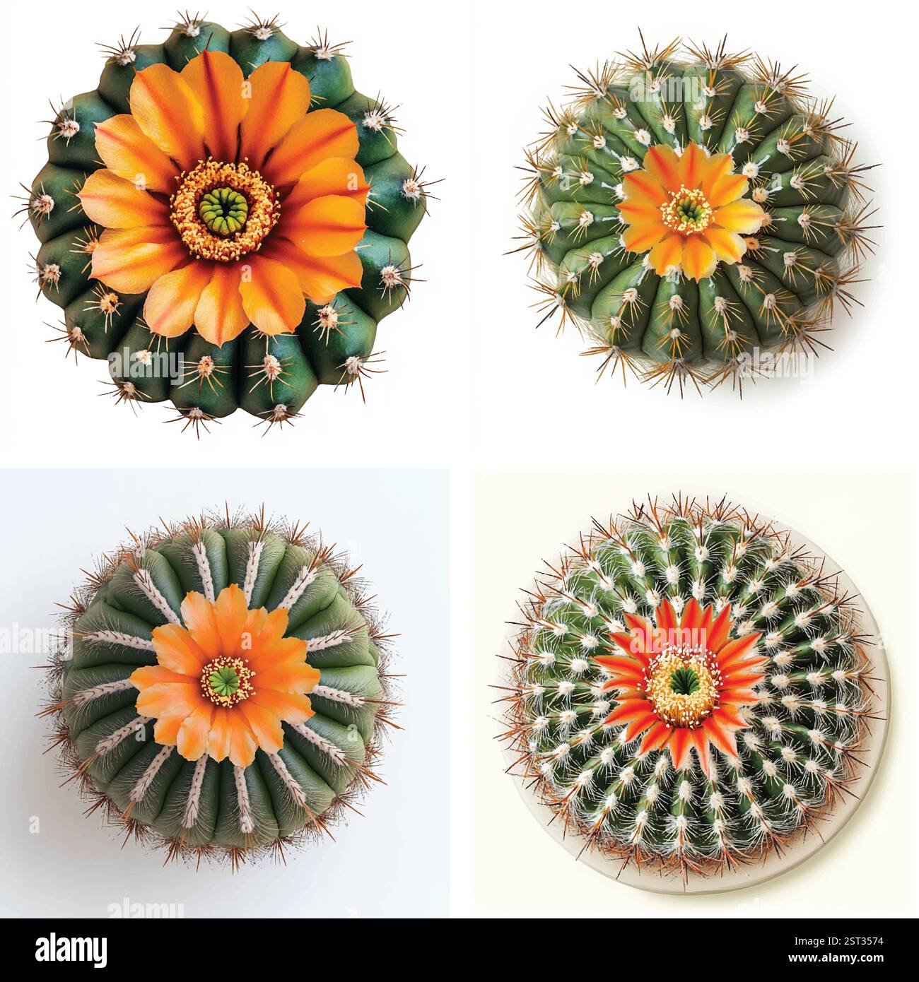 Close up white blooming plant Stock Vector Images - Alamy