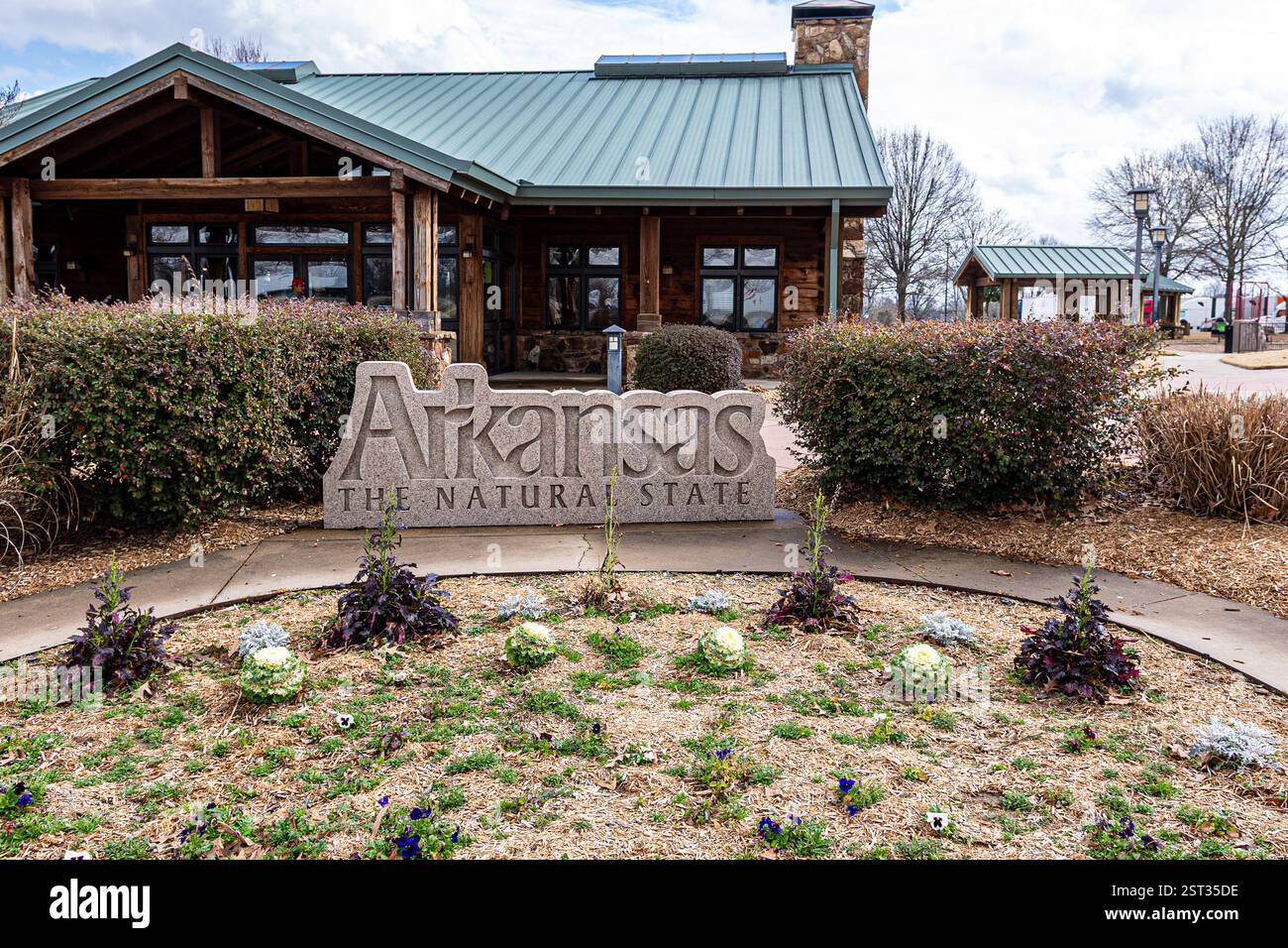Arkansas welcome center sign hi-res stock photography and images - Alamy