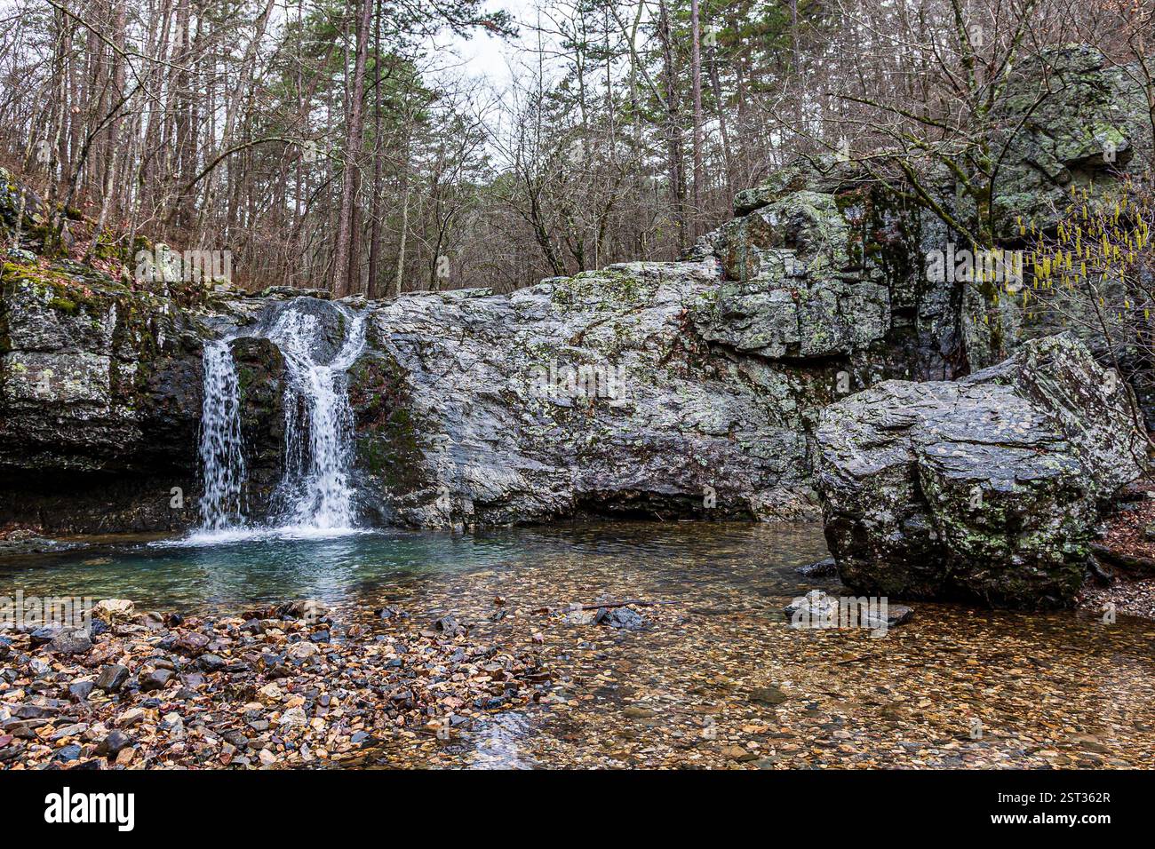 Waterfall on Falls Creek at Lake Catherine State Park in Arkansas Stock ...