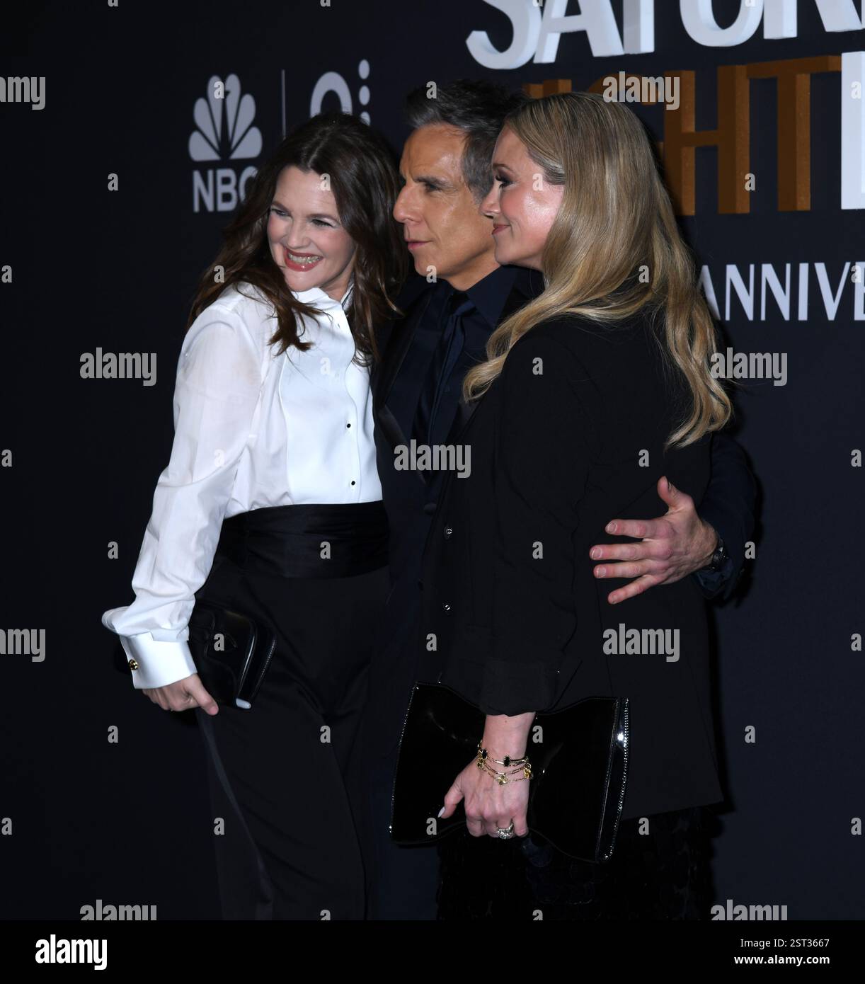 February 16, 2025, New York, New York, Unites States: Drew Barrymore ...