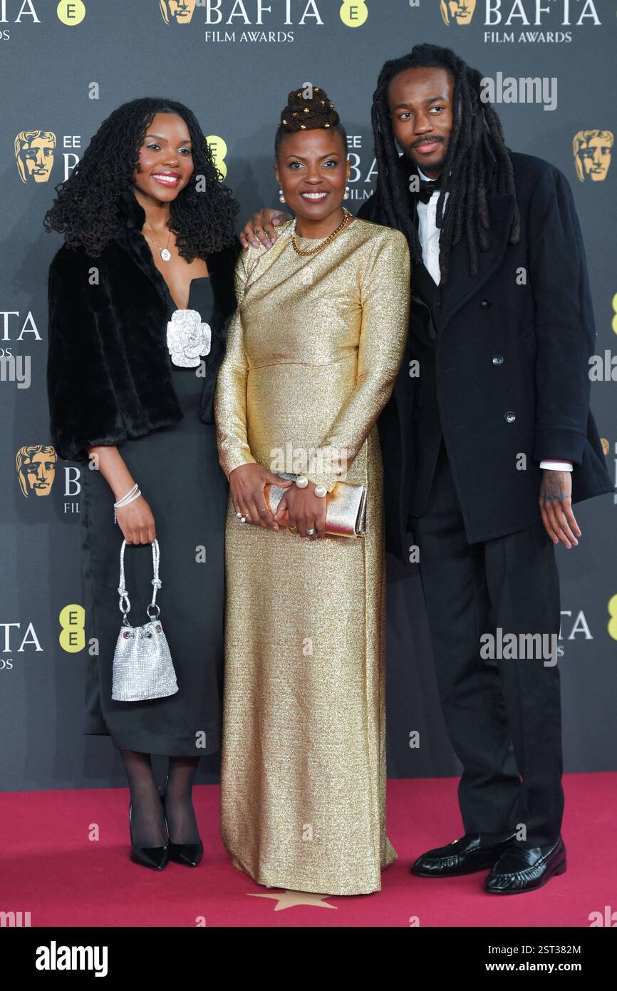 Angela Patton and guests attending the 2025 EE BAFTA Film Awards at The ...
