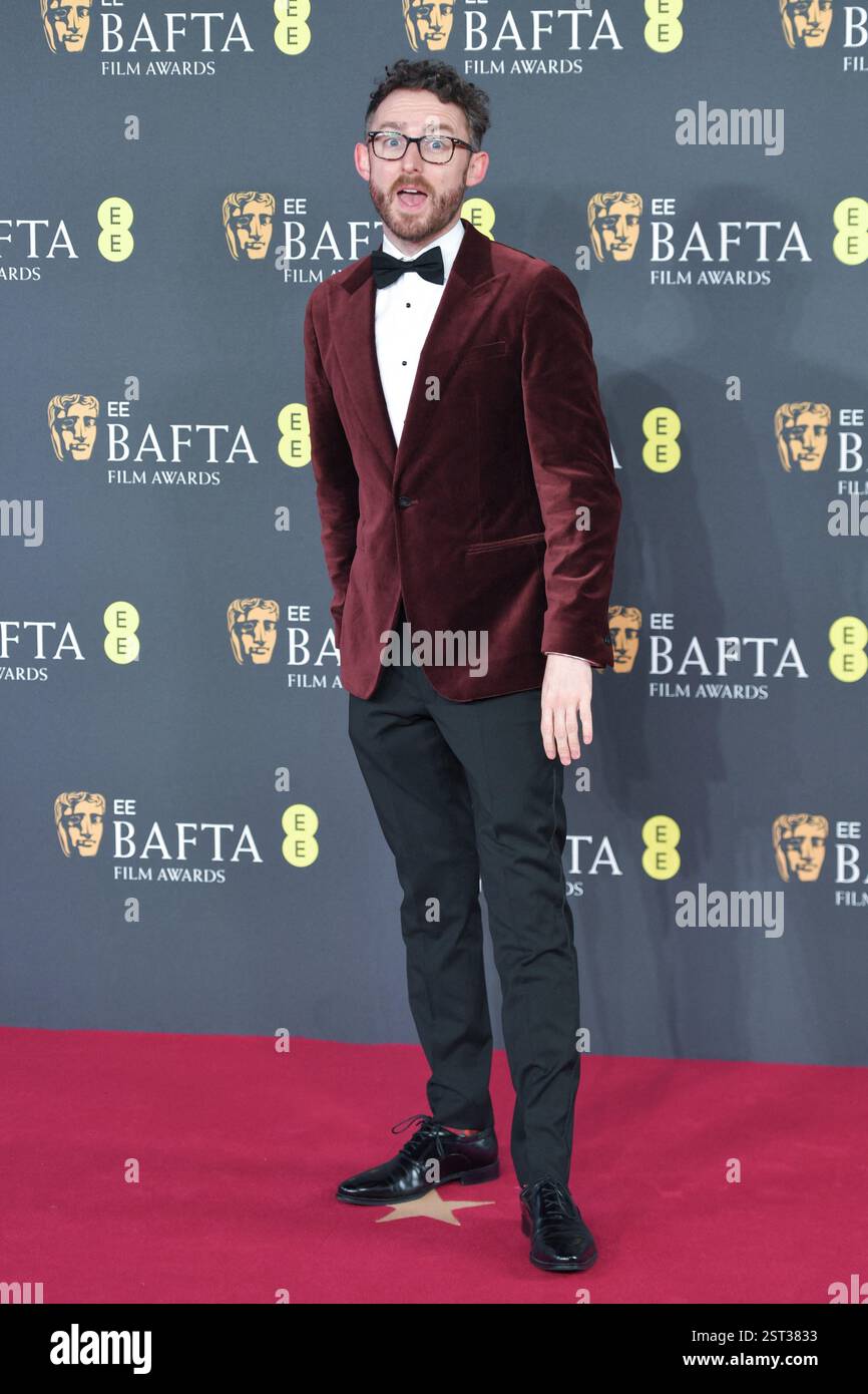 Ali Plumb attending the 2025 EE BAFTA Film Awards at The Royal Festival ...