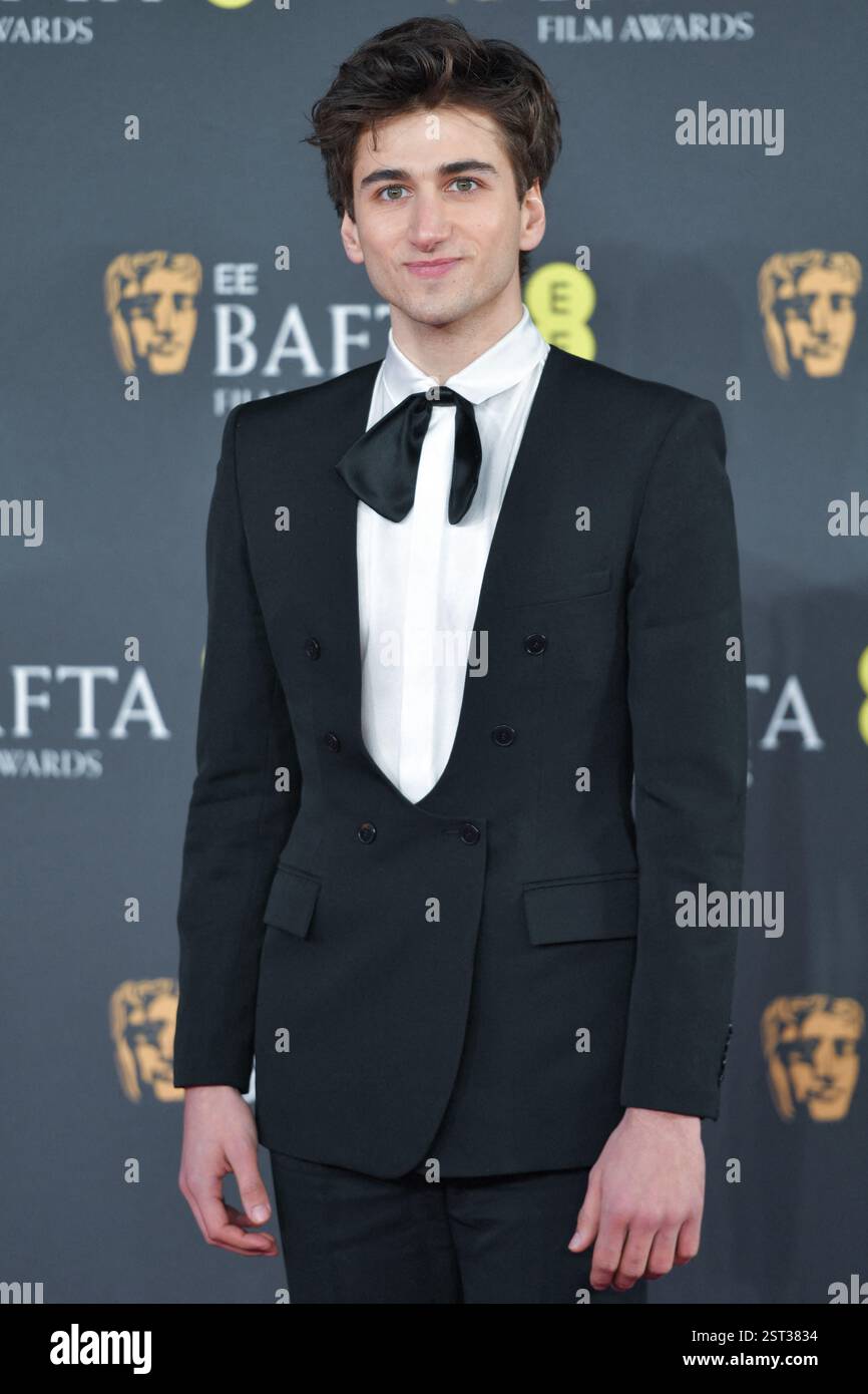 Sebastian Croft attending the 2025 EE BAFTA Film Awards at The Royal ...