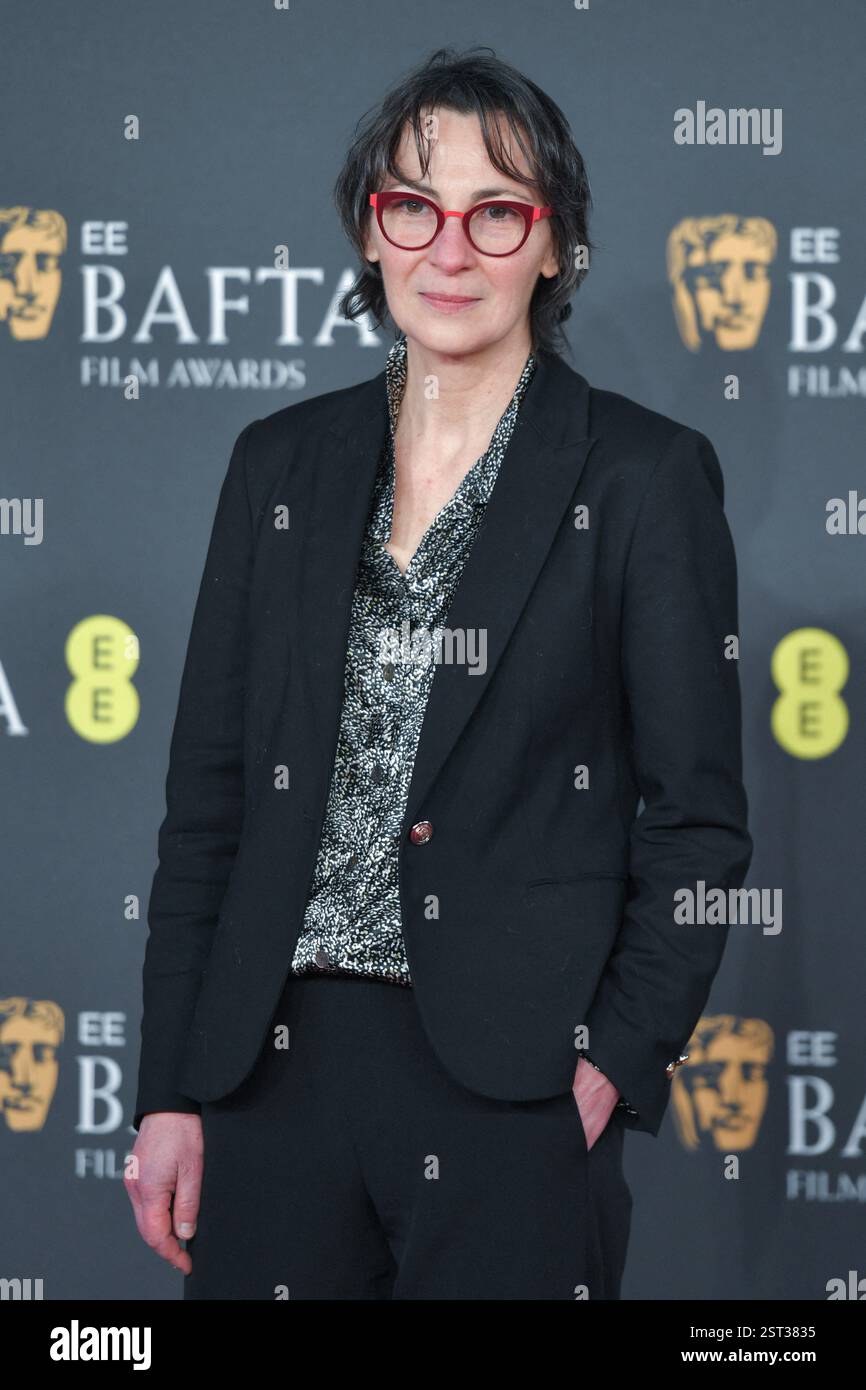 Valerie Deloof attending the 2025 EE BAFTA Film Awards at The Royal ...