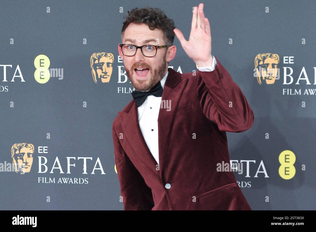 Ali Plumb attending the 2025 EE BAFTA Film Awards at The Royal Festival ...