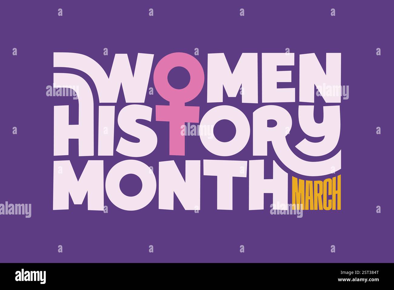Women's History Month banner design. Stylish typography vector ...