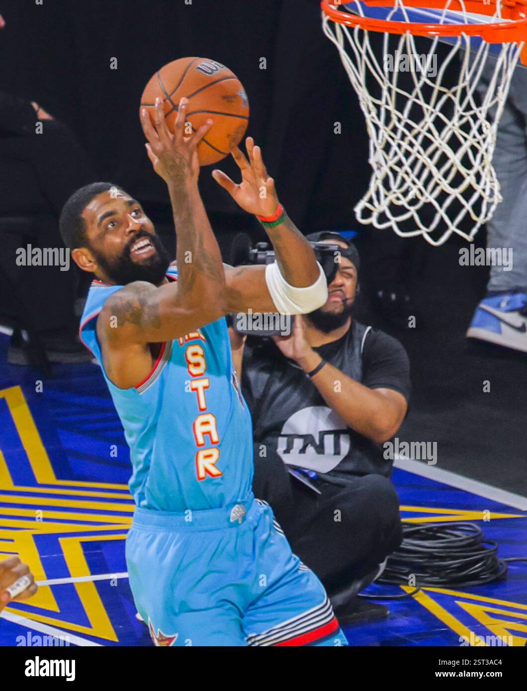 San Francisco, USA. 16th Feb, 2025. Shaq's OGs' Kyrie Irving of Dallas ...