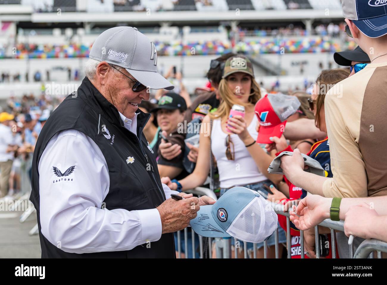 Daytona Beach, Fl, USA. 16th Feb, 2025. NASCAR Cup Series team owner ...