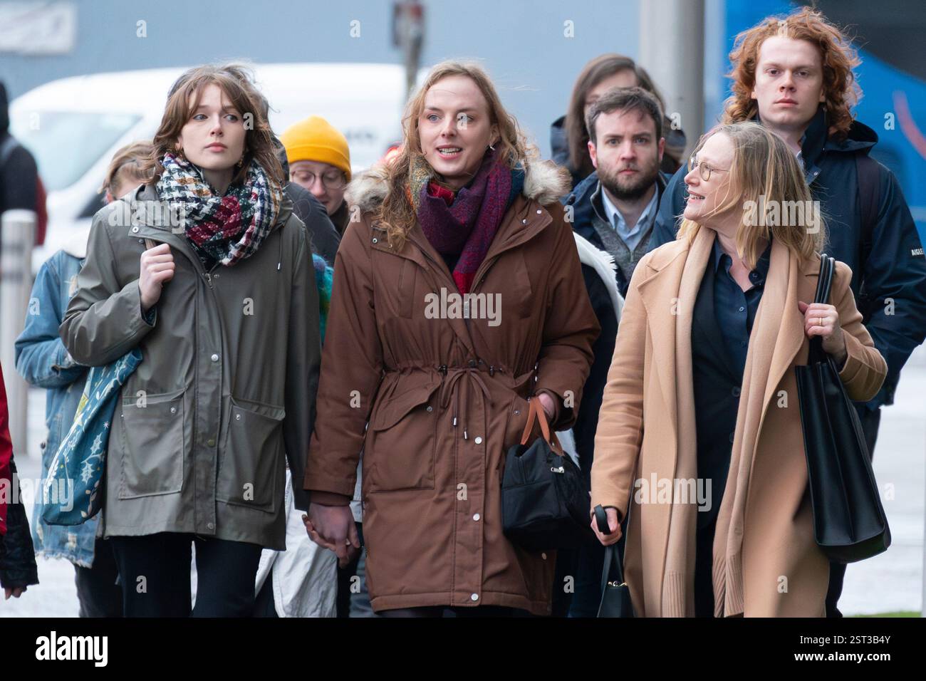 Dundee, Scotland, UK. 10th February, 2025. Dr Beth Upton arrives at the ...
