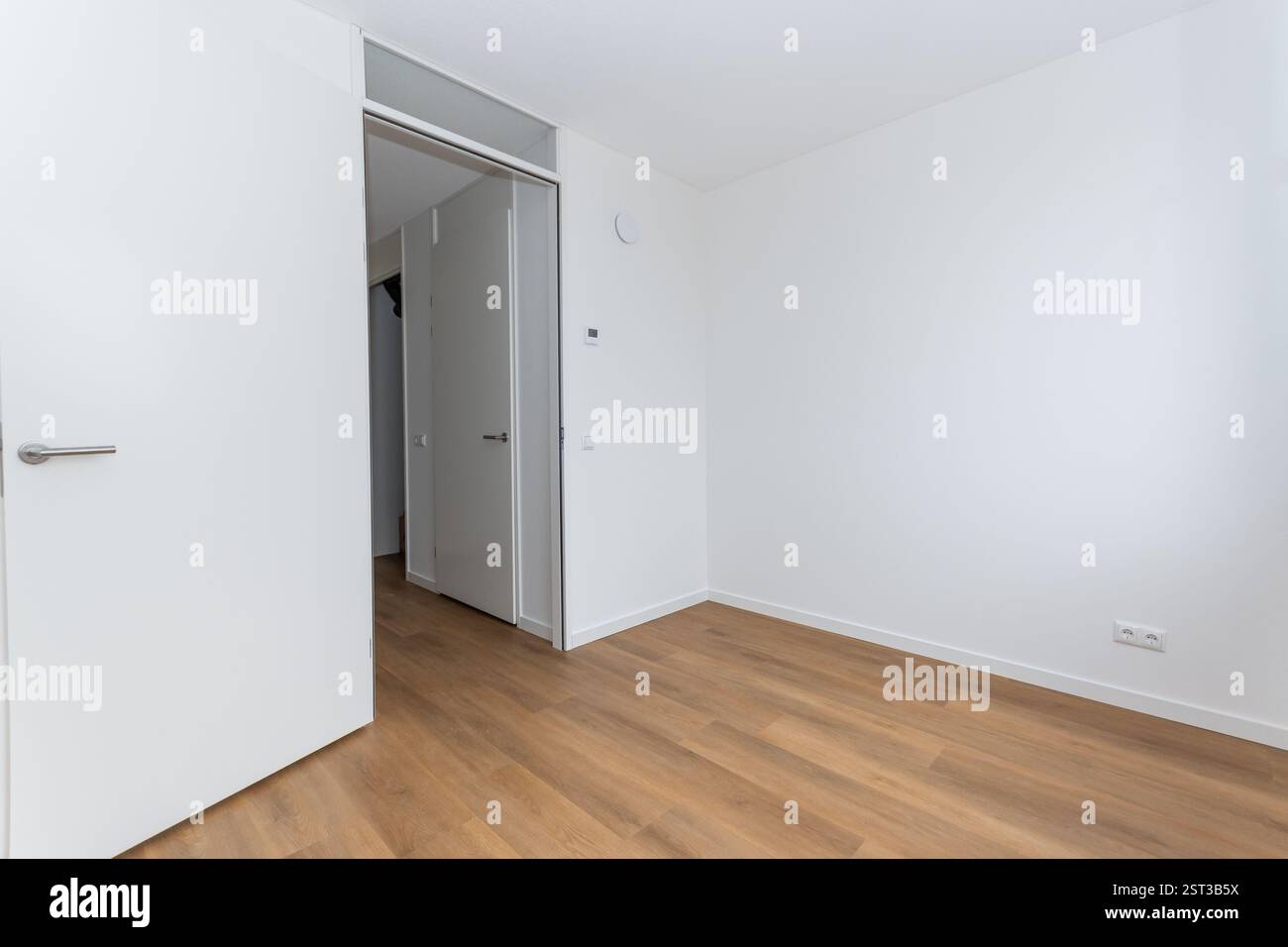 interior empty unfurnished basic room in modern new build residential ...