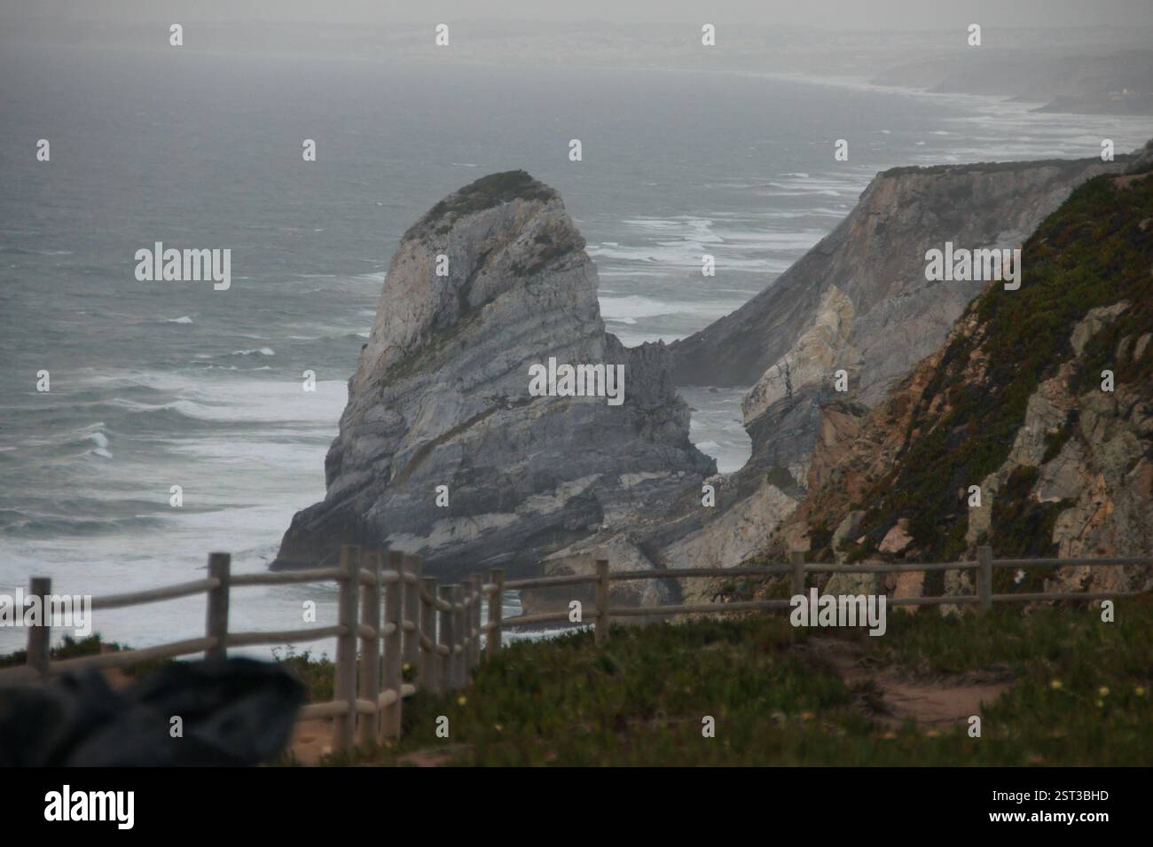 Rugged cliffs, crashing waves, Europe's western edge. Dramatic coastal landscape. Portugal's ...