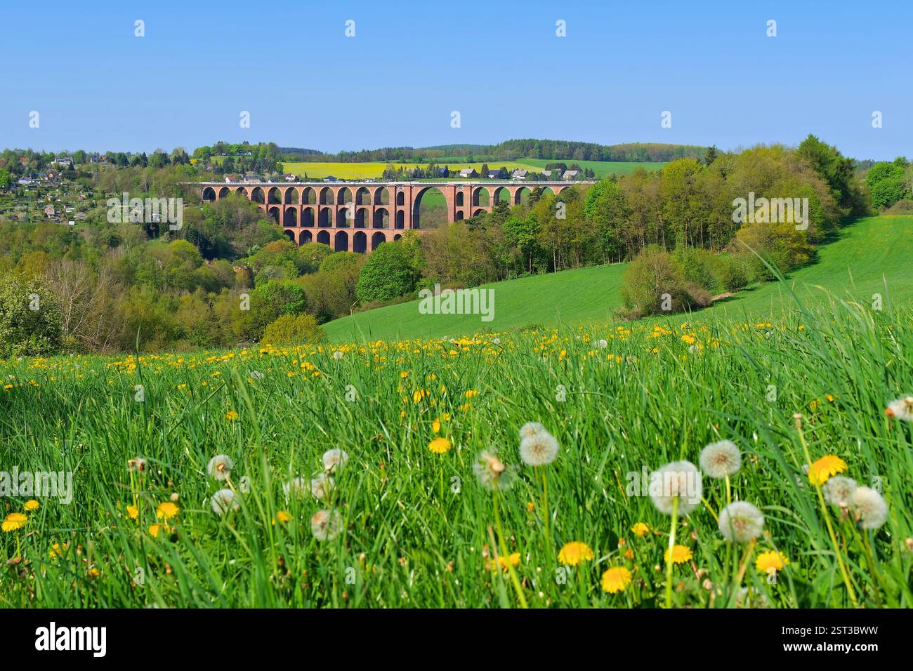 Goeltzsch Viaduct railway bridge in Saxony, Germany - Worlds largest ...