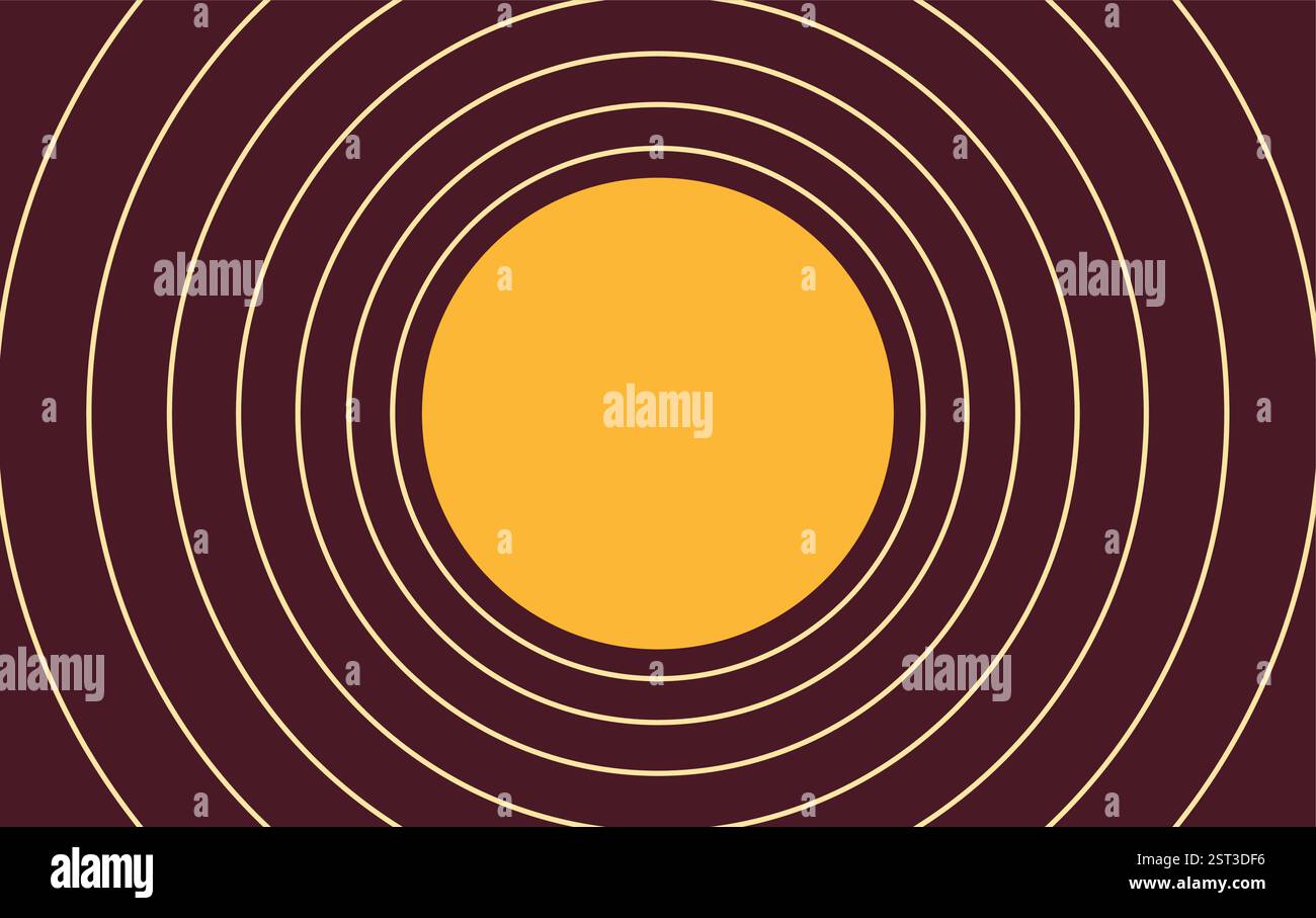 sun with rays lines background for poster design Stock Vector Image ...