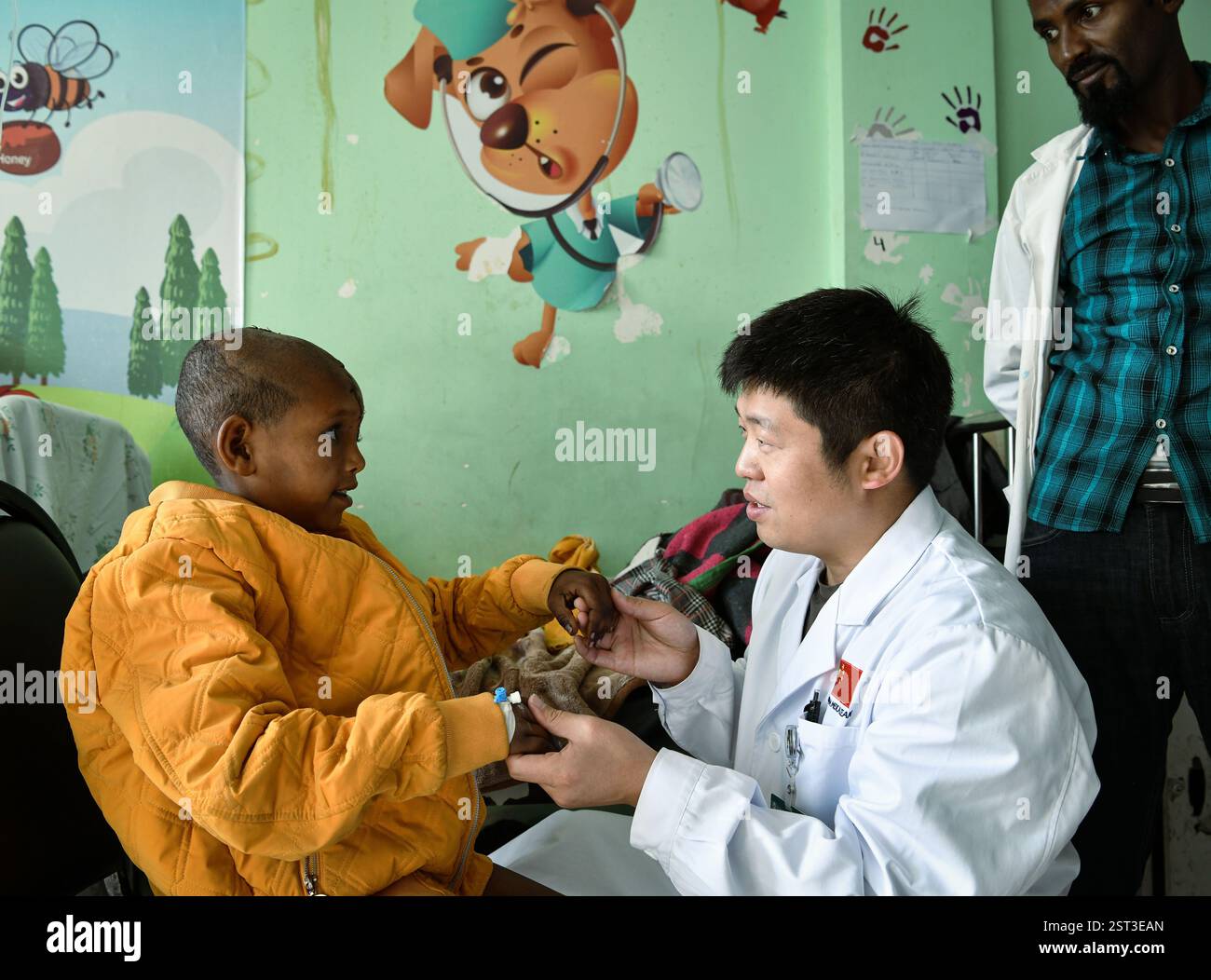 Addis Ababa, Ethiopia. 14th Feb, 2025. Chinese doctor Ren Yuwei, a ...