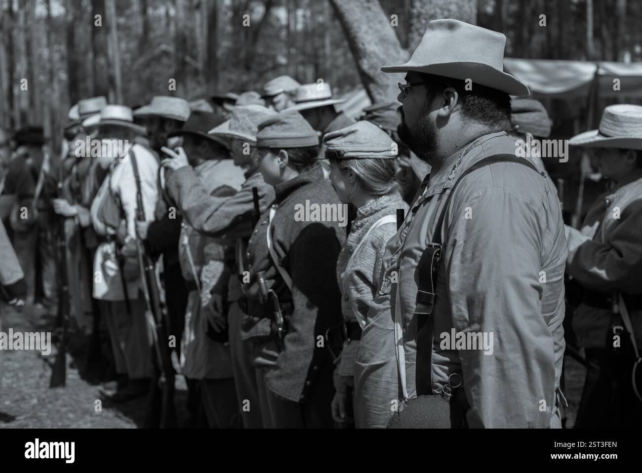 Olustee, Florida, United States. 15th Feb, 2025. Confederate living ...