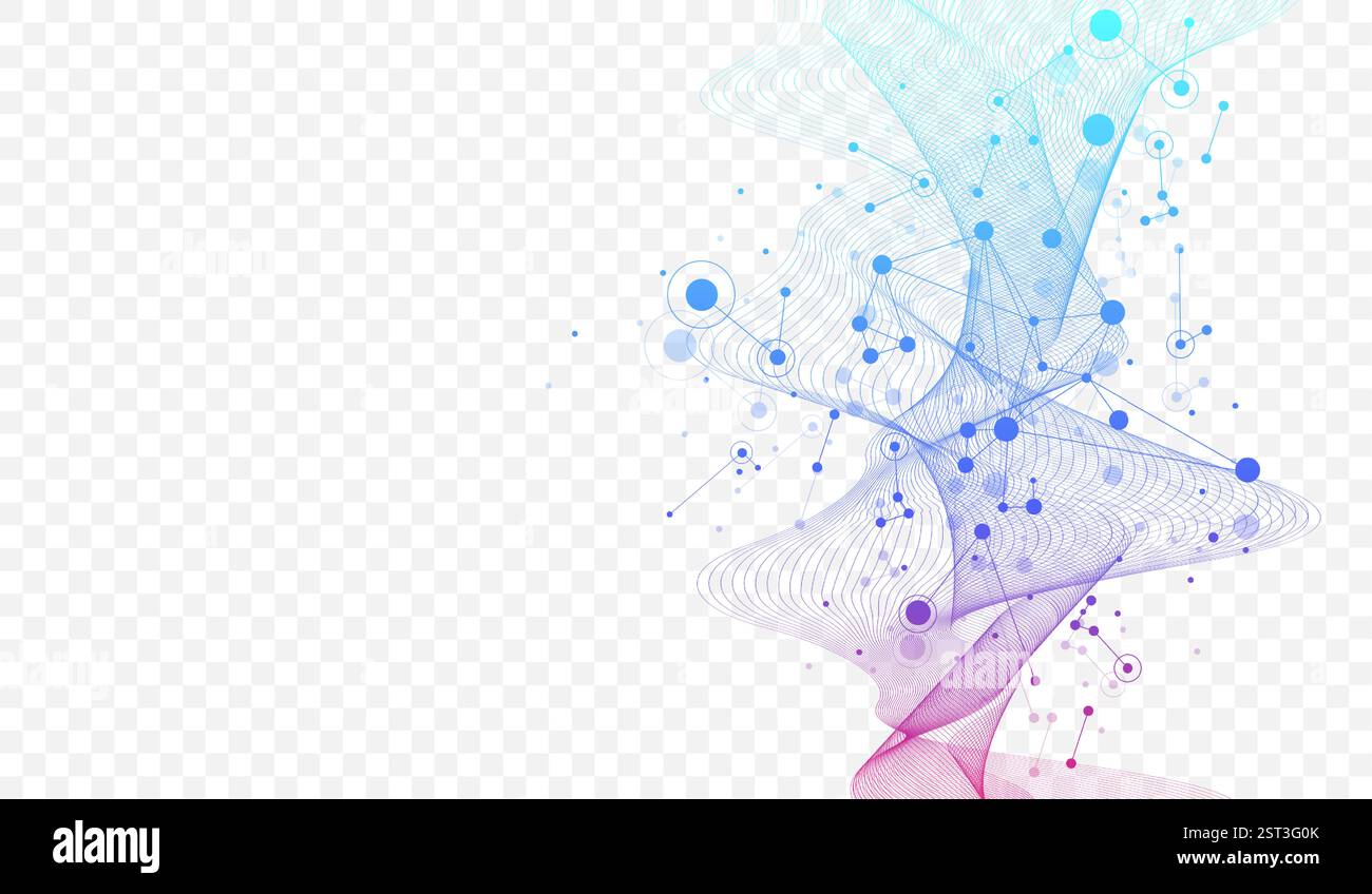 Molecular abstract structure background. Scientific vector illustration ...