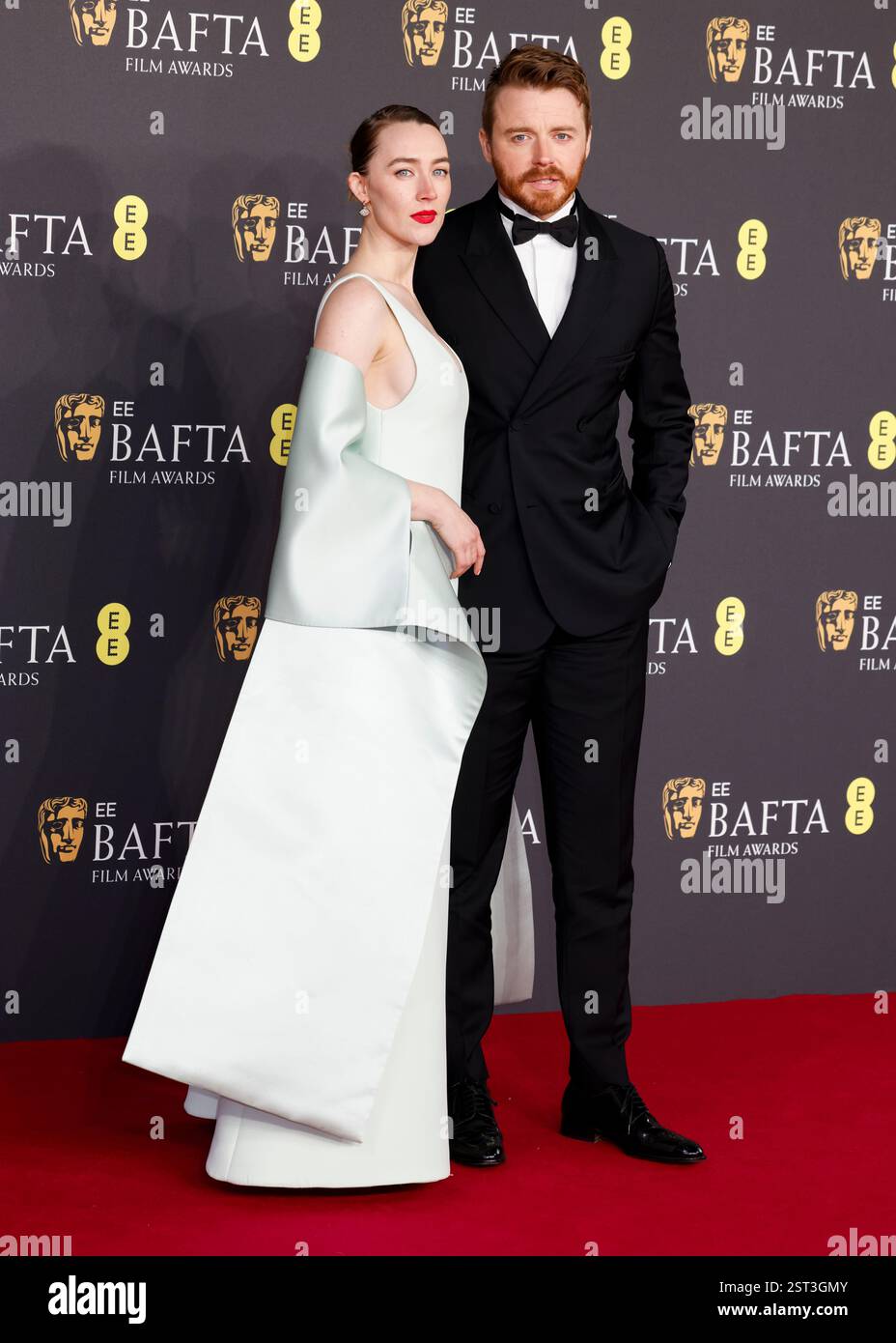 Saoirse Ronan and Jack Lowden at the BAFTA: British Academy Film Awards ...