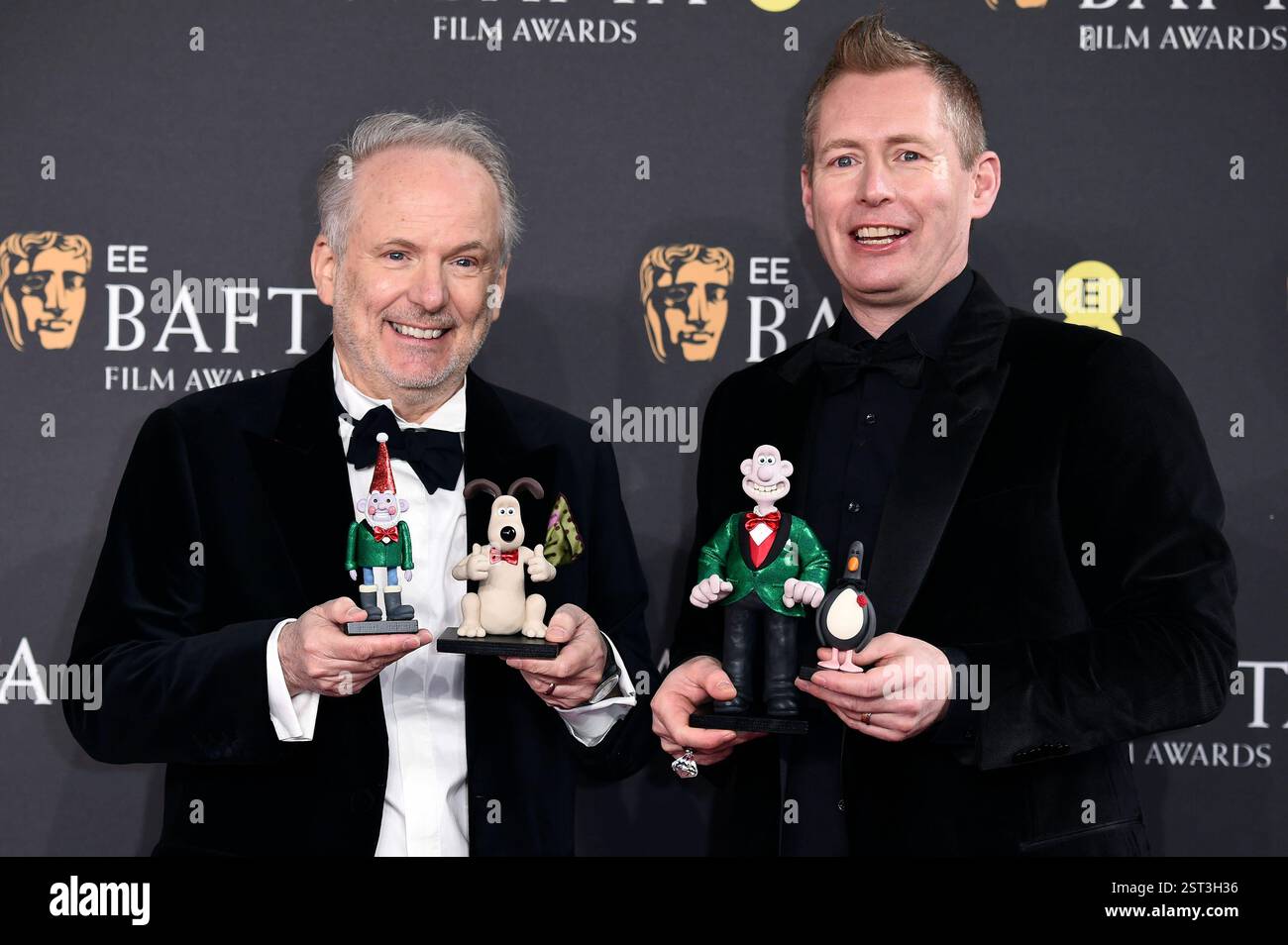 Nick Park und Merlin Crossingham bei der Verleihung der BAFTA Film ...