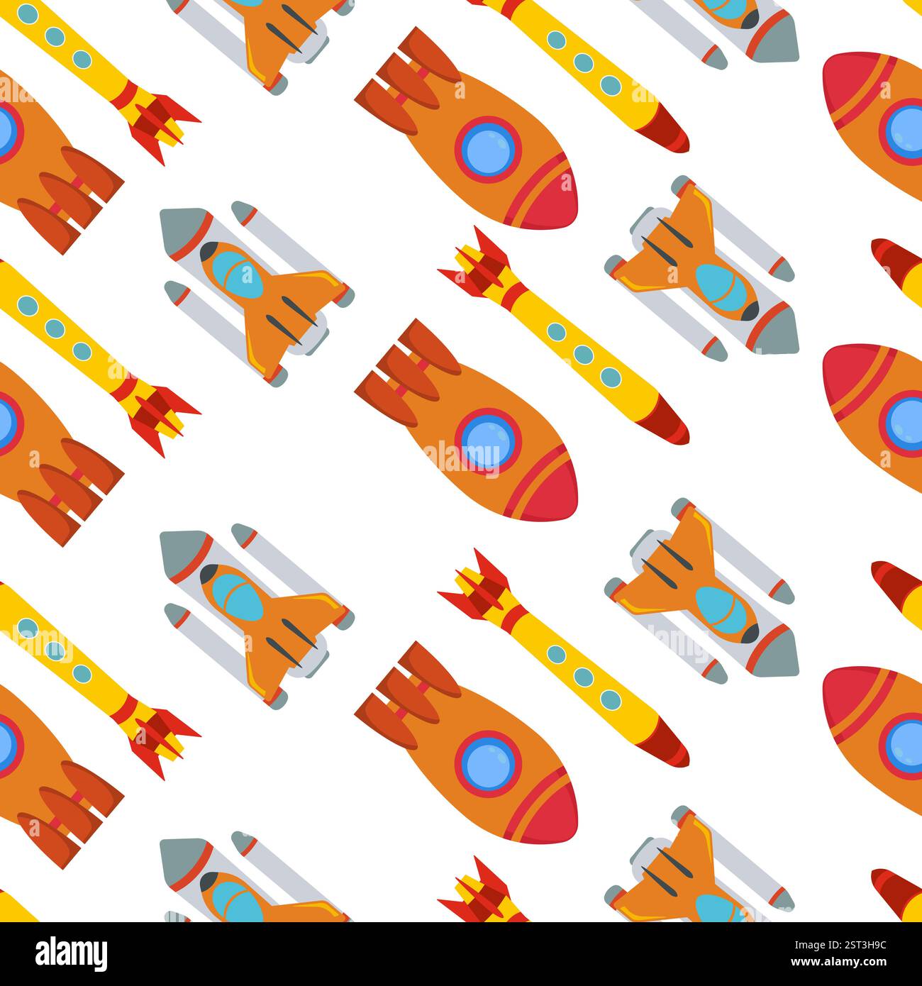 Vector flat space seamless Stock Vector Images - Alamy