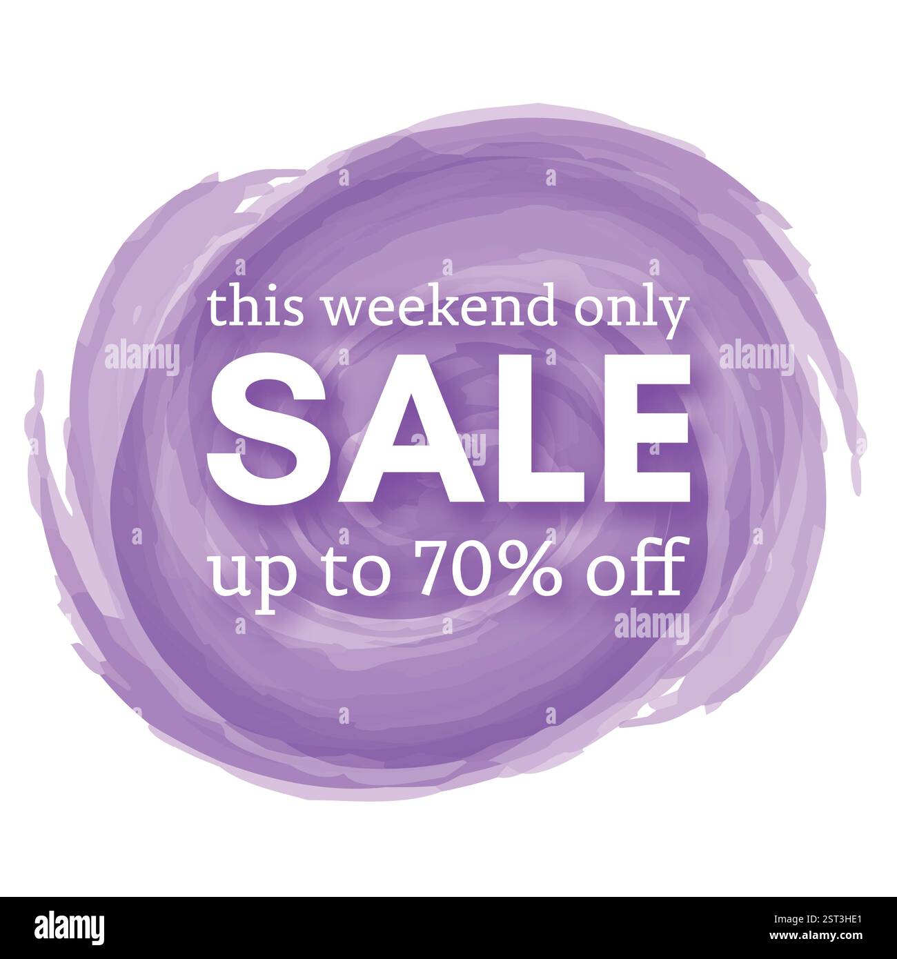 Sale this weekend only up to 70% off sign with shadow over red ...