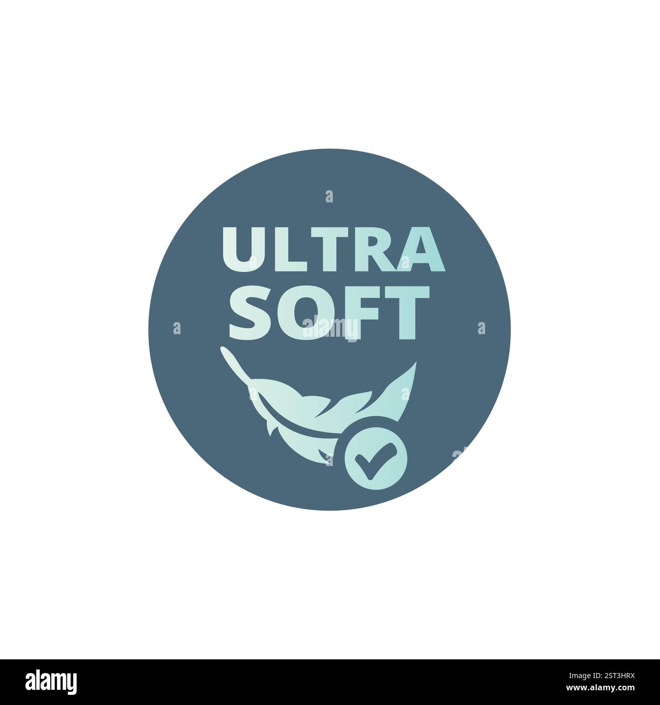 Ultra soft material vector label. Sticker for pads, fabric or napkin ...